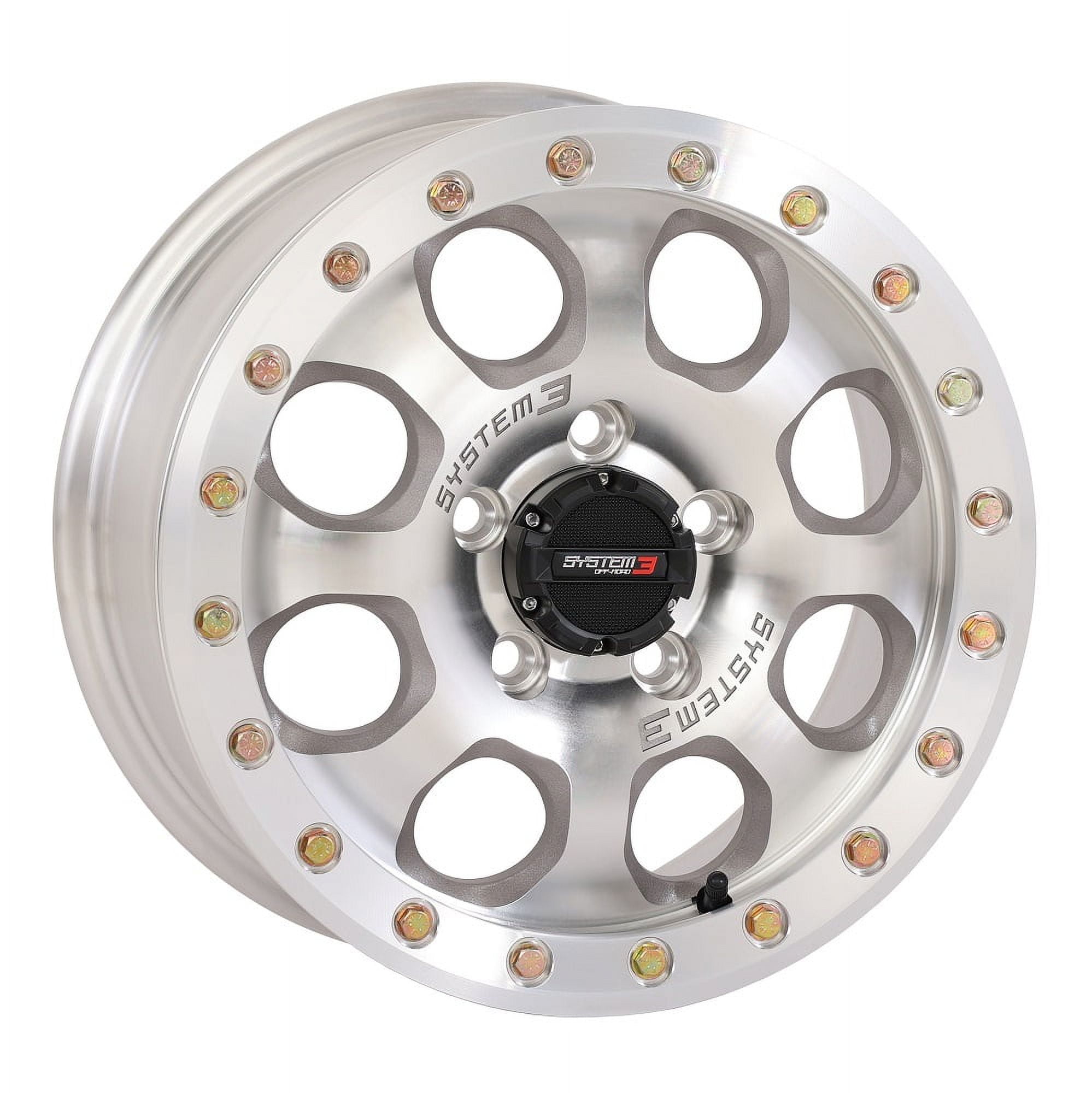 System 3 SB-7 Beadlock 15x10 Wide UTV Wheel - Machined (5x4.5) 5+5 ...