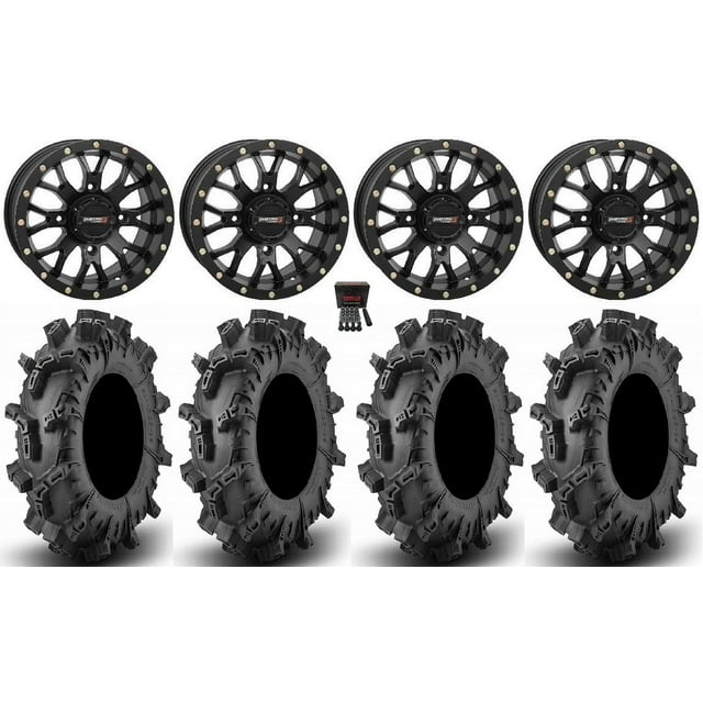 System 3 ST-3 14" Wheels Bk 28" Terminator Max Tires Honda Rincon ...