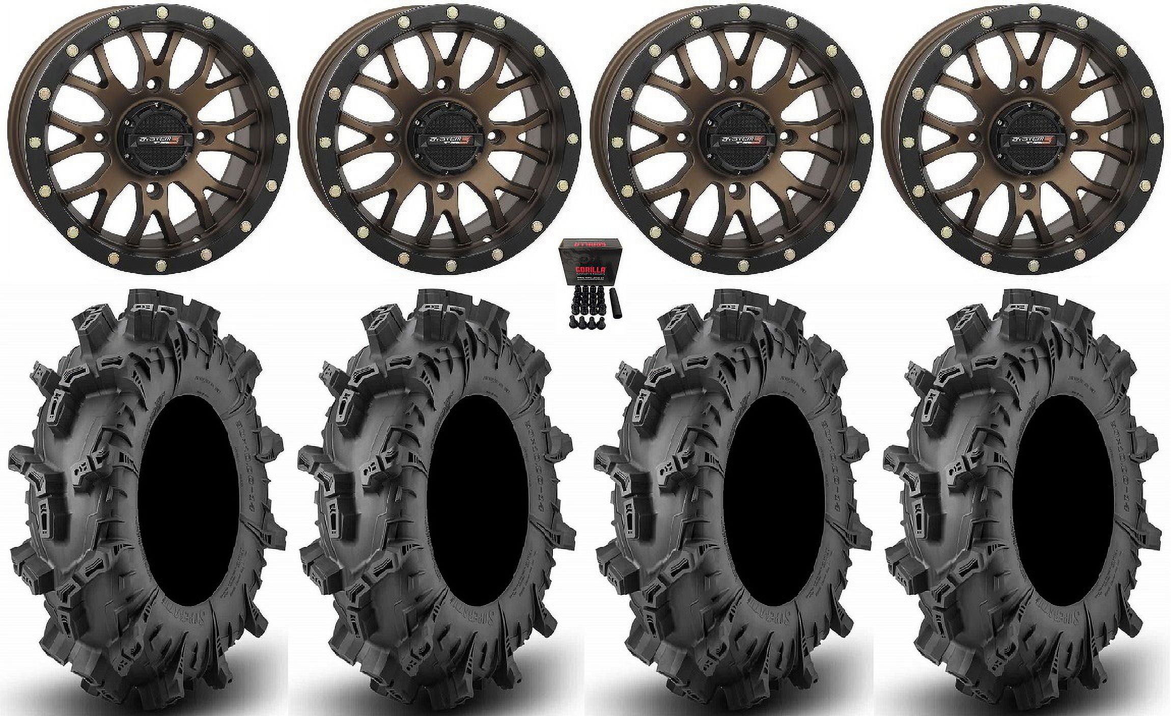 System 3 ST-3 14" Wheels Br 28" Terminator Max Tires Can-Am Commander ...