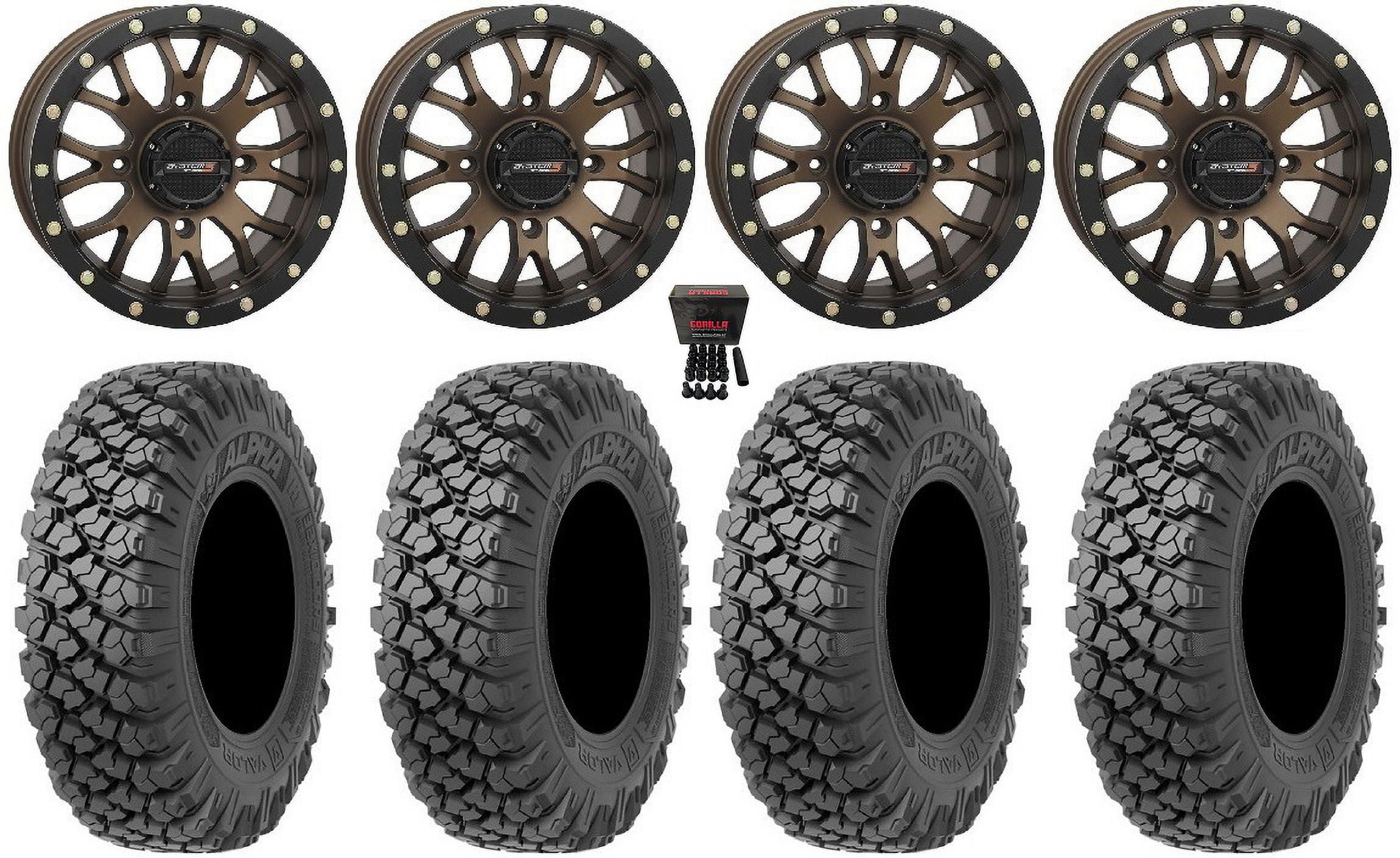 System 3 ST-3 14" Wheels Bronze 30" Alpha Tires Can-Am Commander ...