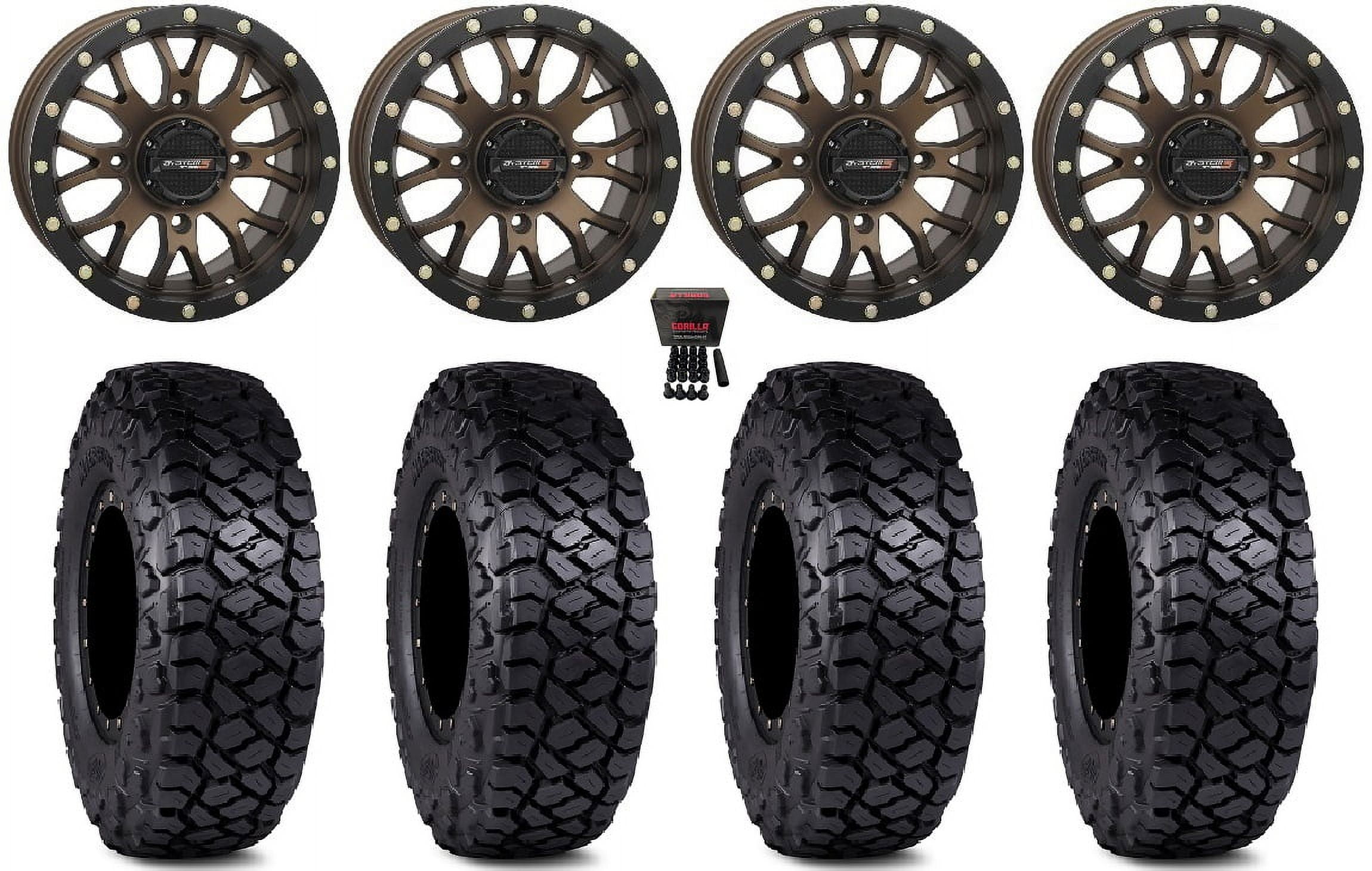 System 3 ST-3 14" Wheels Bronze 30" Intersect Tires Yamaha Viking ...