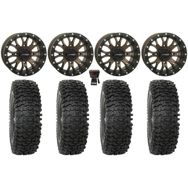 System 3 ST-3 15" Wheels Bronze 37" RC500 Tires Polaris RZR XP 1000 ...