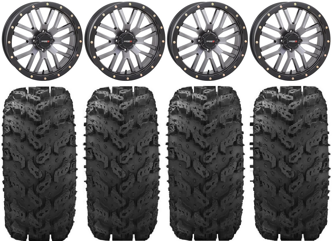 System 3 ST-3 20" Wheels Gunmetal 30" Reptile Tires Can-Am Commander ...