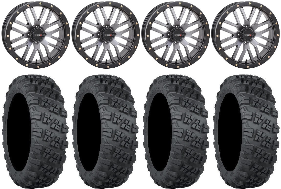 System 3 ST-3 20" Wheels Gunmetal 35" Versa Cross V3 Tires Can-Am ...