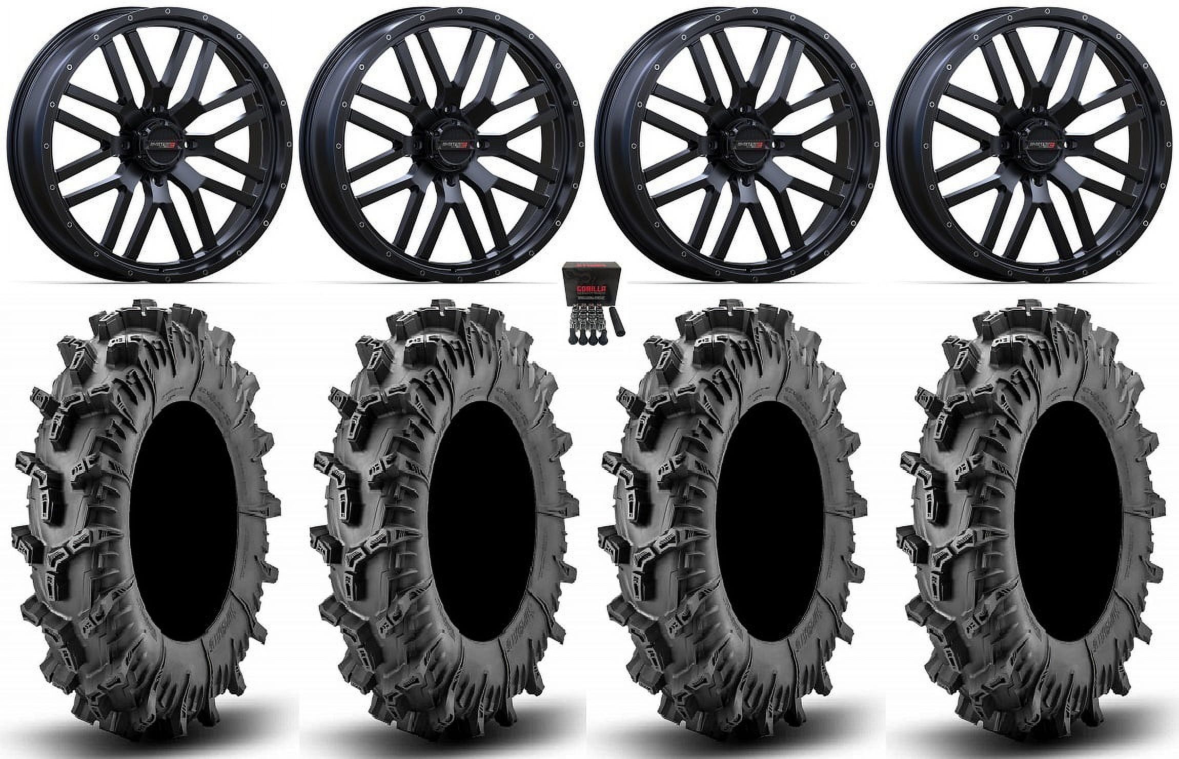System 3 ST-3 22" Wheels Black 42" Terminator Max Tires Can-Am ...