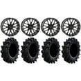 System 3 ST-3 Black 18" Wheels 36" Intimidator Tires Sportsman RZR ...
