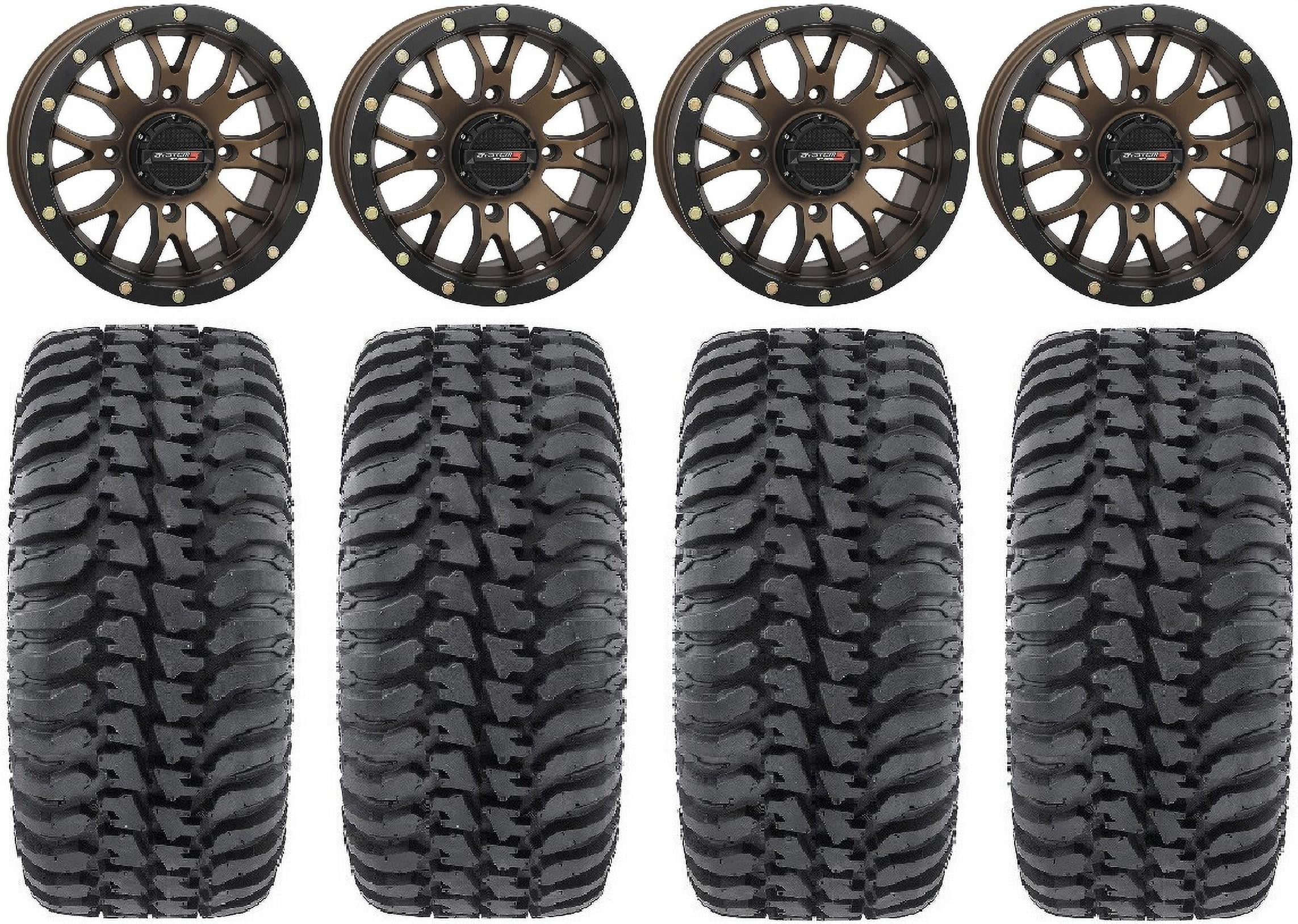 System 3 ST-3 Bronze 14" Wheels 30" Regulator Tires Polaris RZR XP 1000 ...