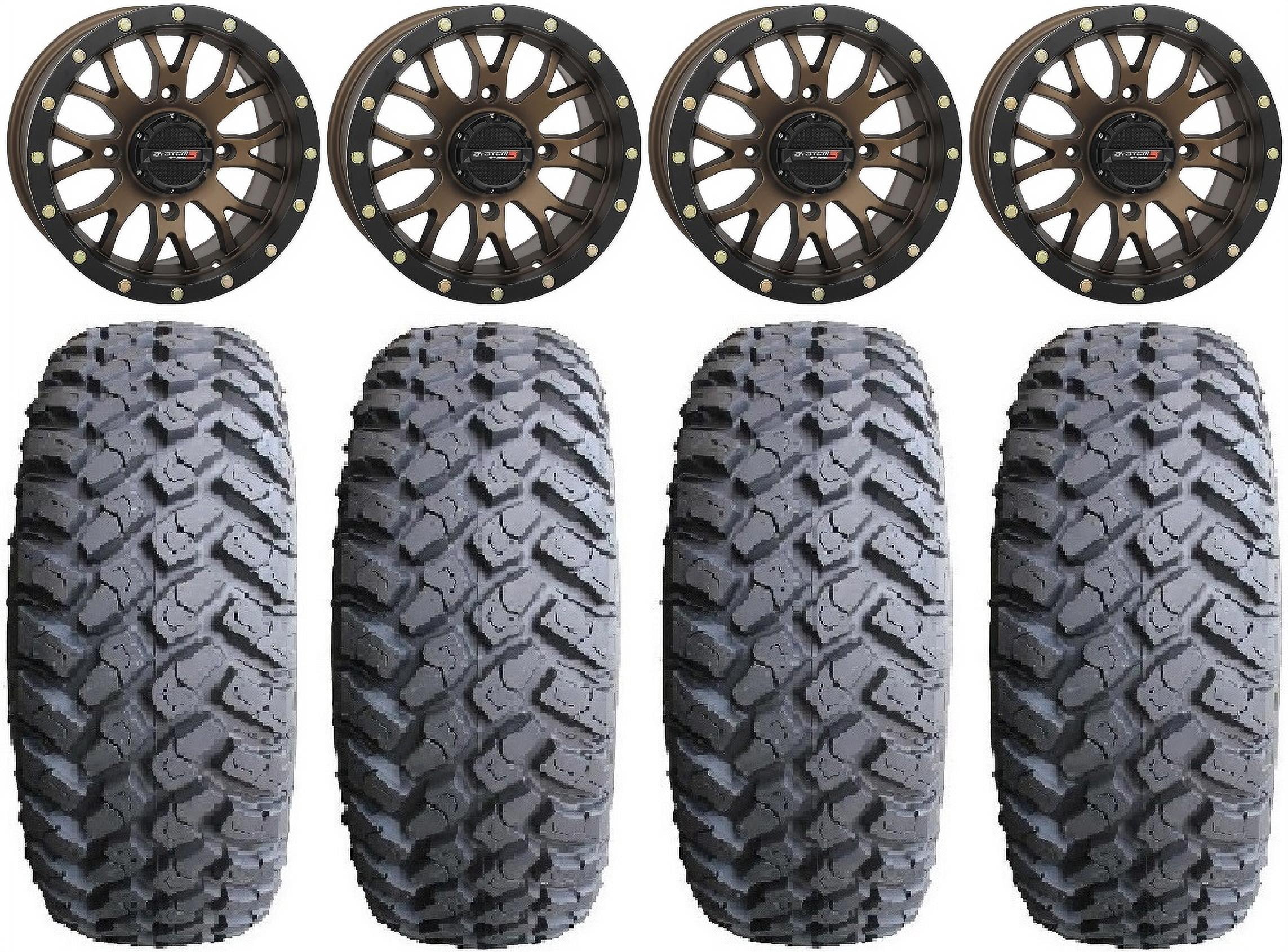 System 3 ST-3 Bronze 14" Wheels 31" MotoHammer Tires Yamaha Viking ...