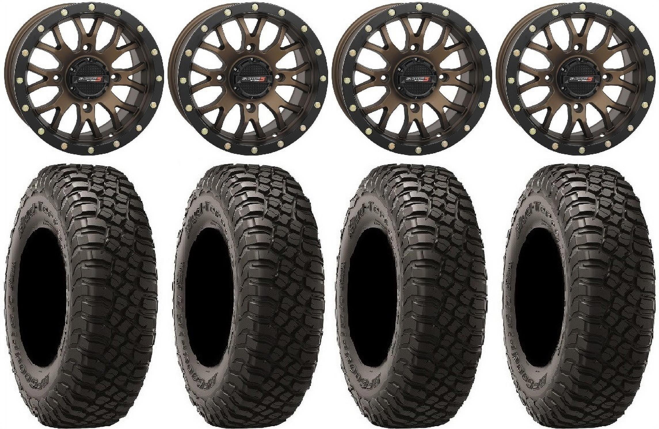 System 3 ST-3 Bronze 15" Wheels 32" BFG KM3 Tires Can-Am Commander ...