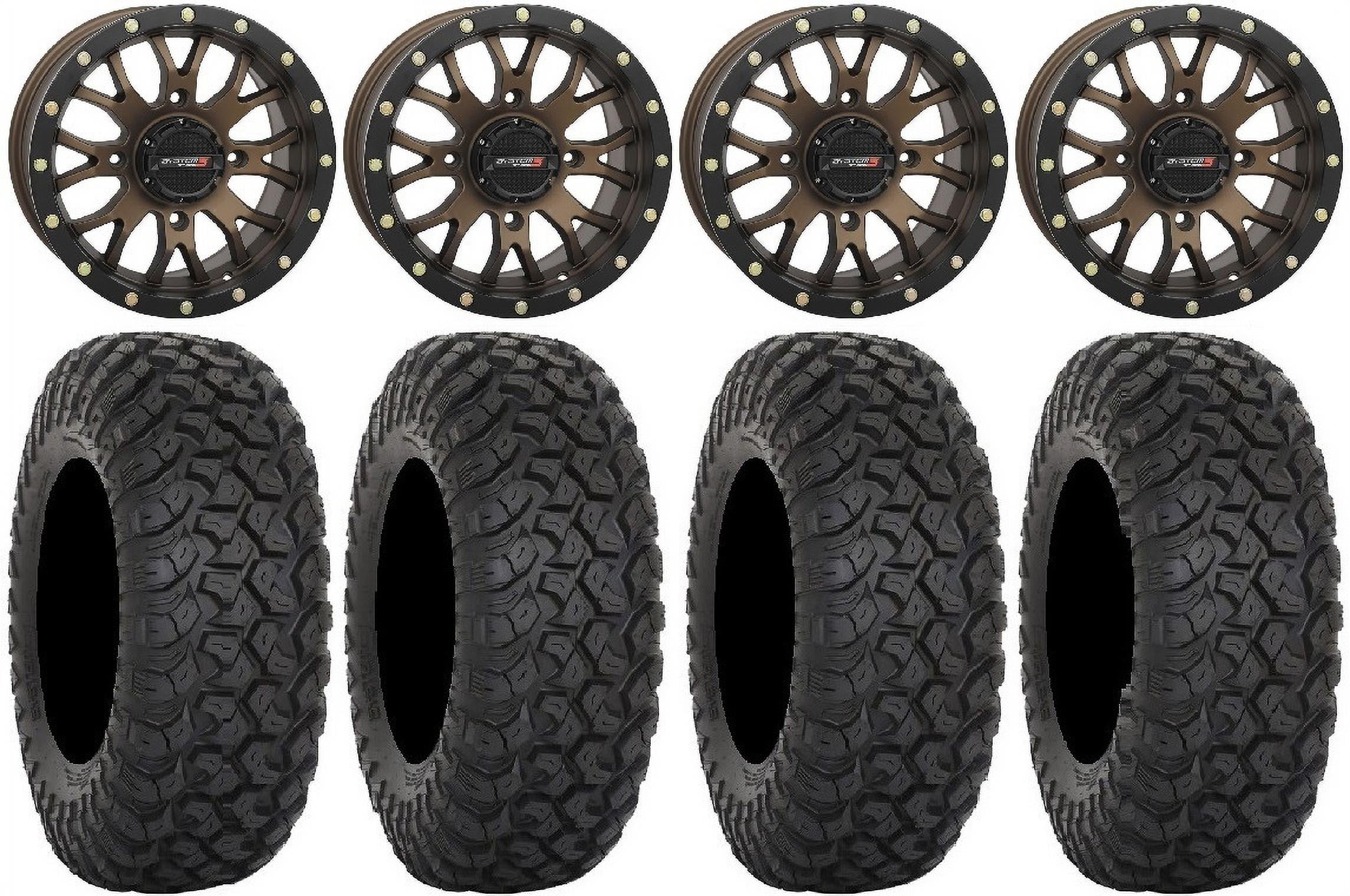 System 3 ST-3 Bronze 15" Wheels 35" RT320 Tires Can-Am Maverick X3 ...