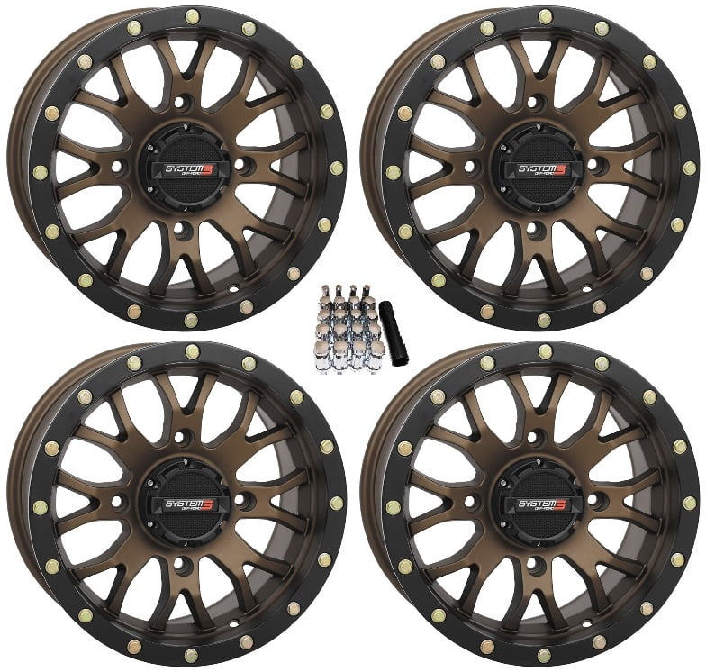 System 3 ST-3 Bronze UTV Wheels 15" Polaris RZR 1000 XP / Ranger XP 900 ...