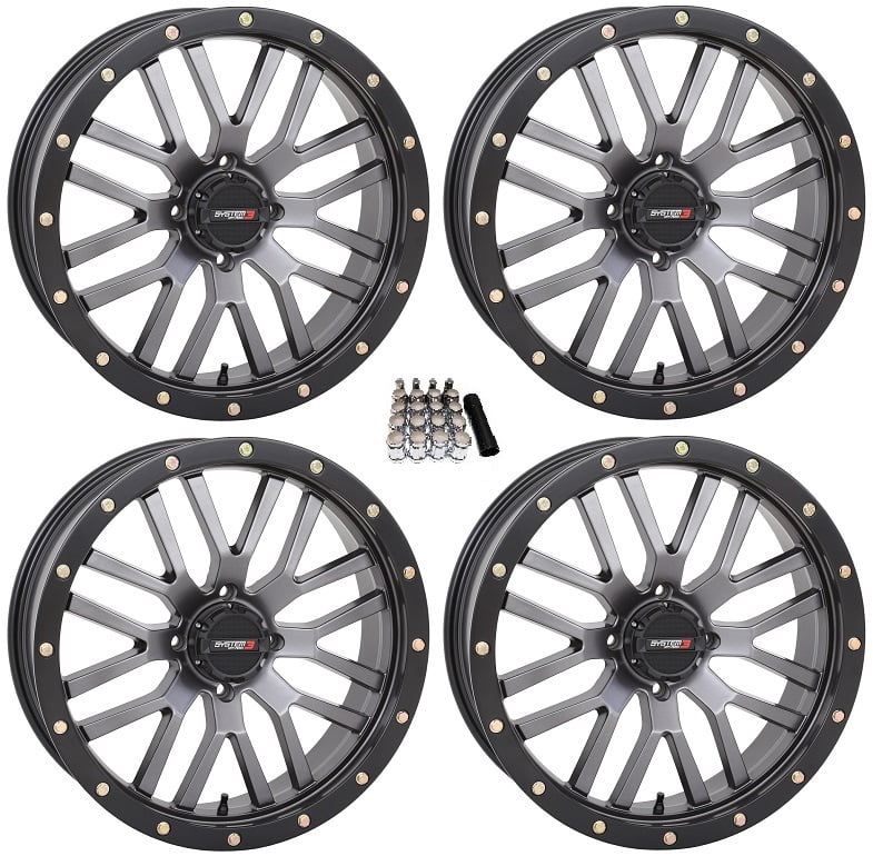 System 3 ST-3 Gunmetal UTV Wheels 20" Can-Am Maverick X3 / Honda ...