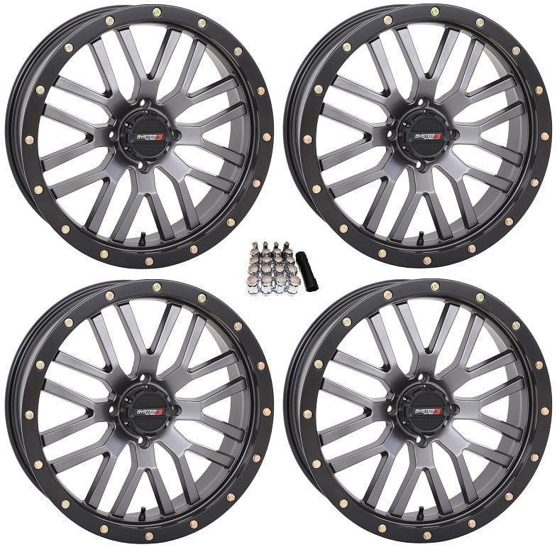 System 3 ST-3 Gunmetal UTV Wheels 20" Polaris RZR 1000 XP / Ranger XP ...