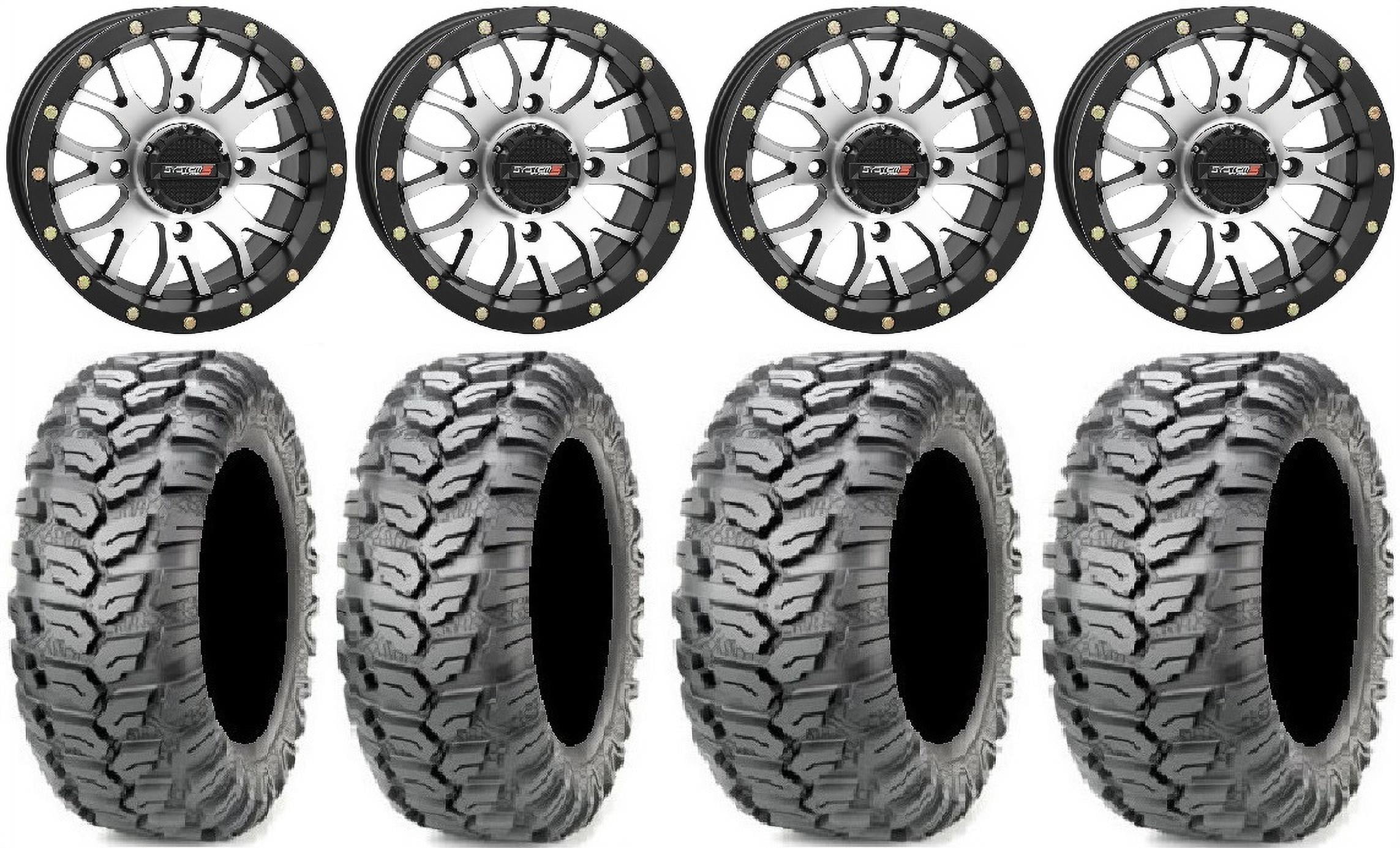 System 3 ST-3 Machined 14" Wheels 26" Ceros Tires Yamaha Viking ...