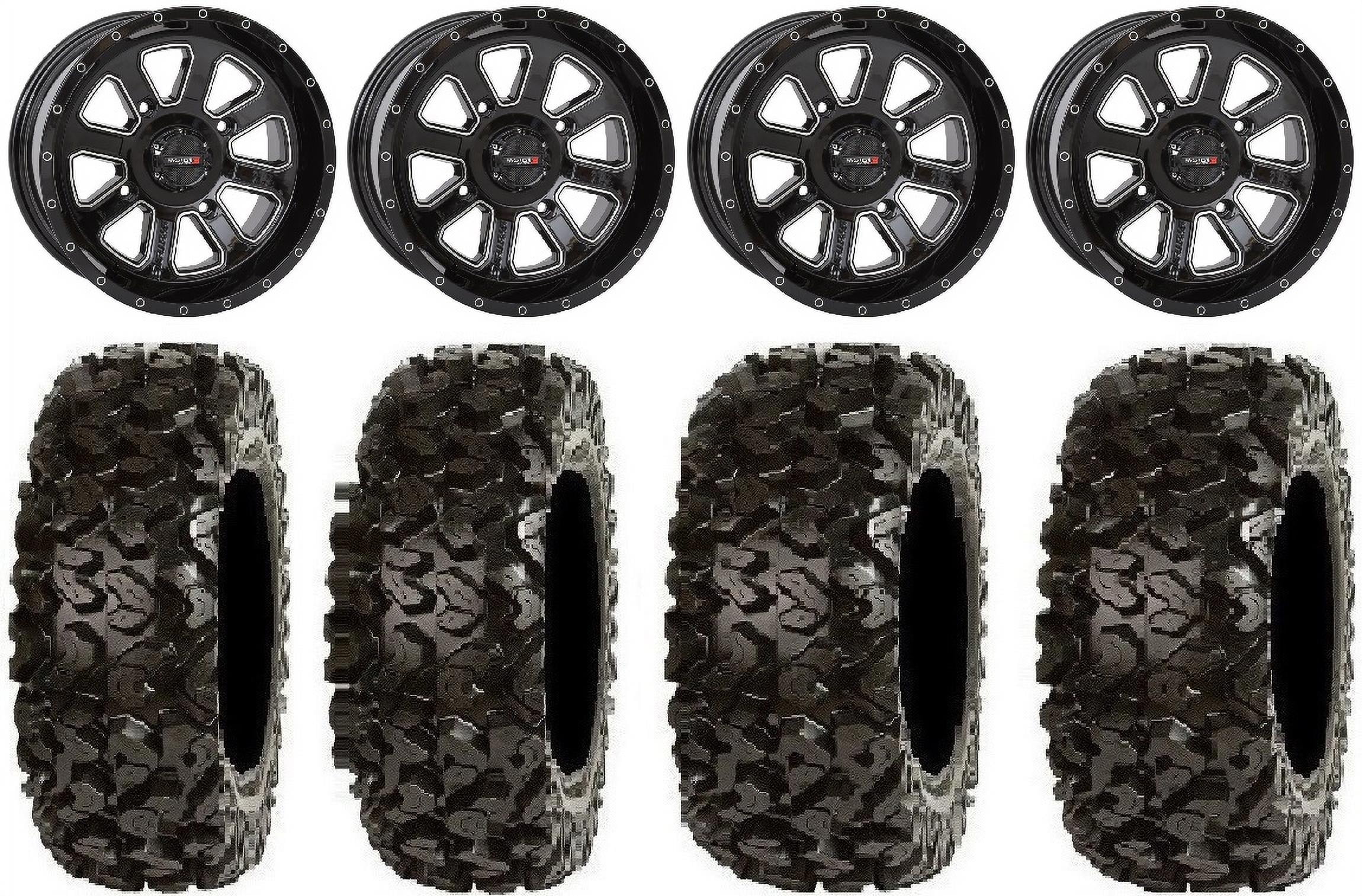 System 3 ST-4 Black 14" Wheels 26" Rip Saw Tires Yamaha Viking ...