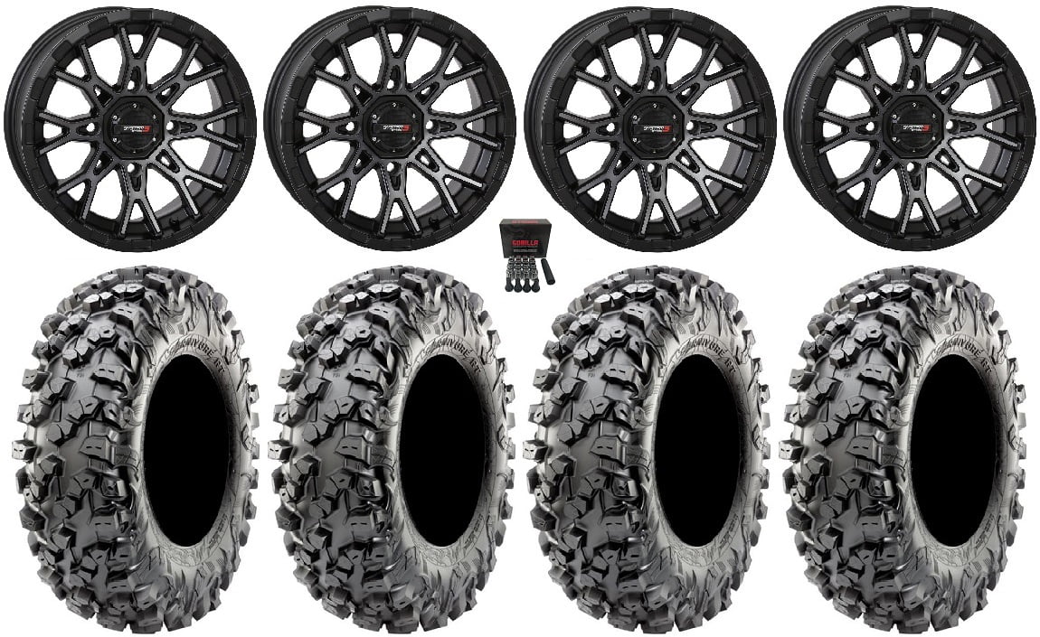 System 3 St 6 14 Wheels Dark Tint 30 Carnivore R T Tires Can Am