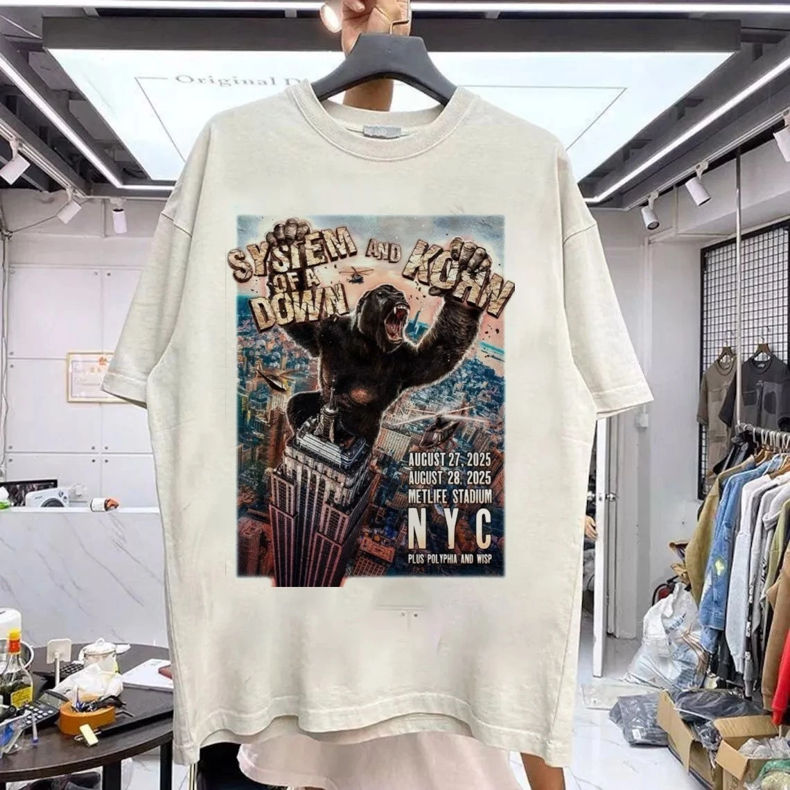 System Of A Down & Korn Tour New York Aug 2025 Poster Shirt An56809 ...