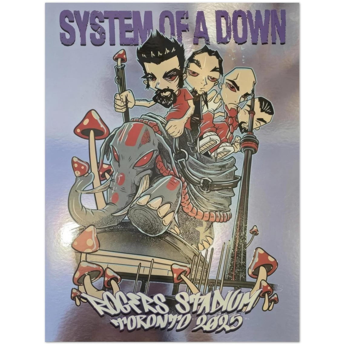System Of A Down Rogers Stadium Toronto 2025 #2256, Unframed Canvas ...