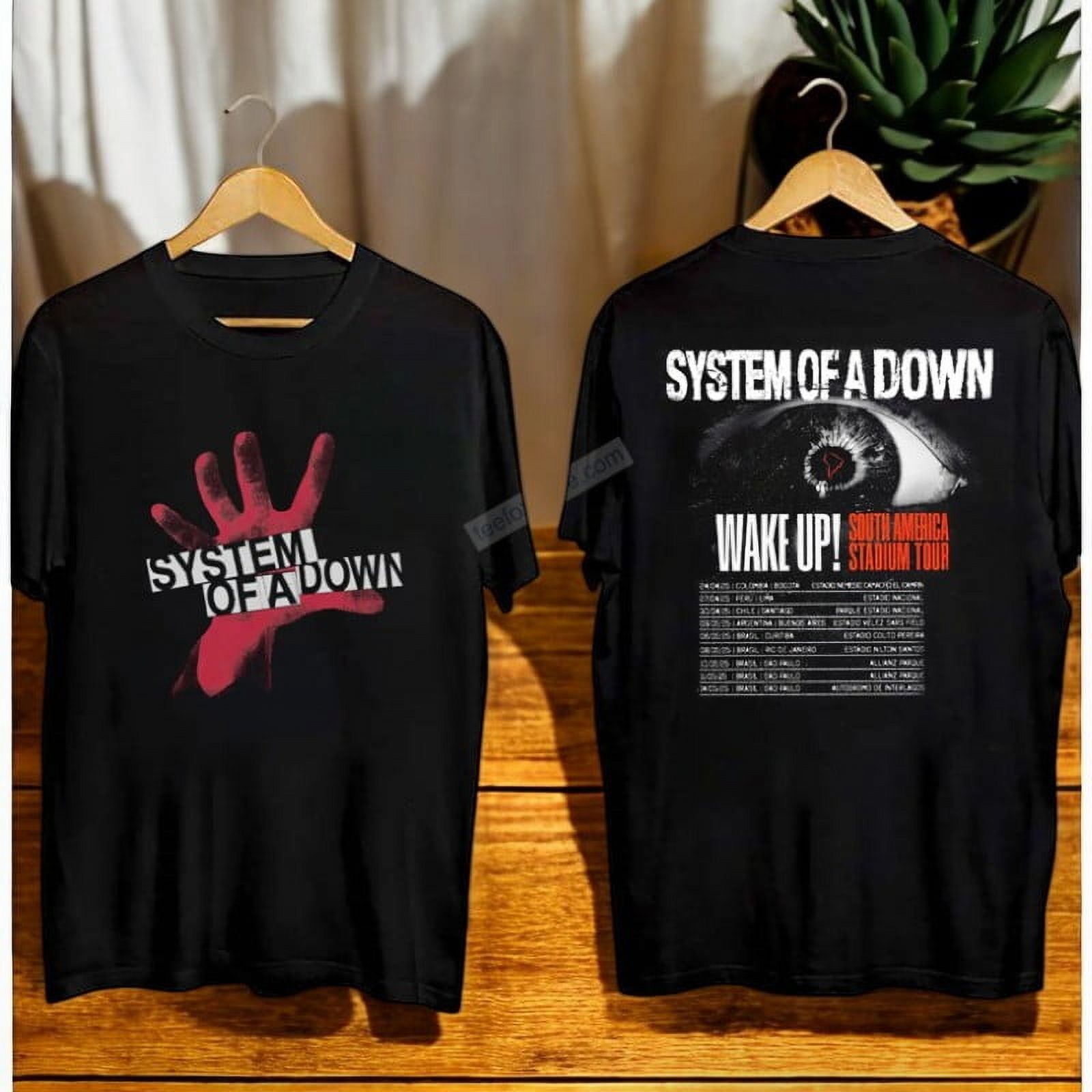 System Of A Down South America Stadium Tour Concert 2025 T-Shirt ,White ...