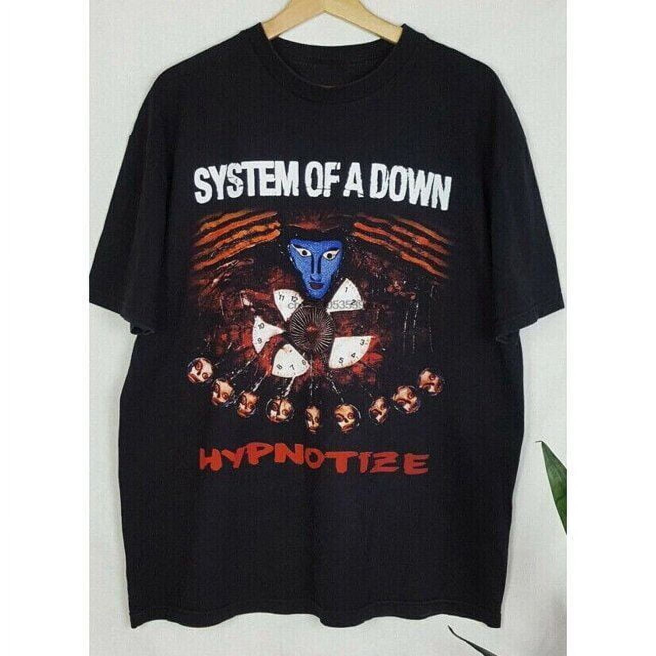 System Of A Down band retro graphic short sleeve black shirt men women ...