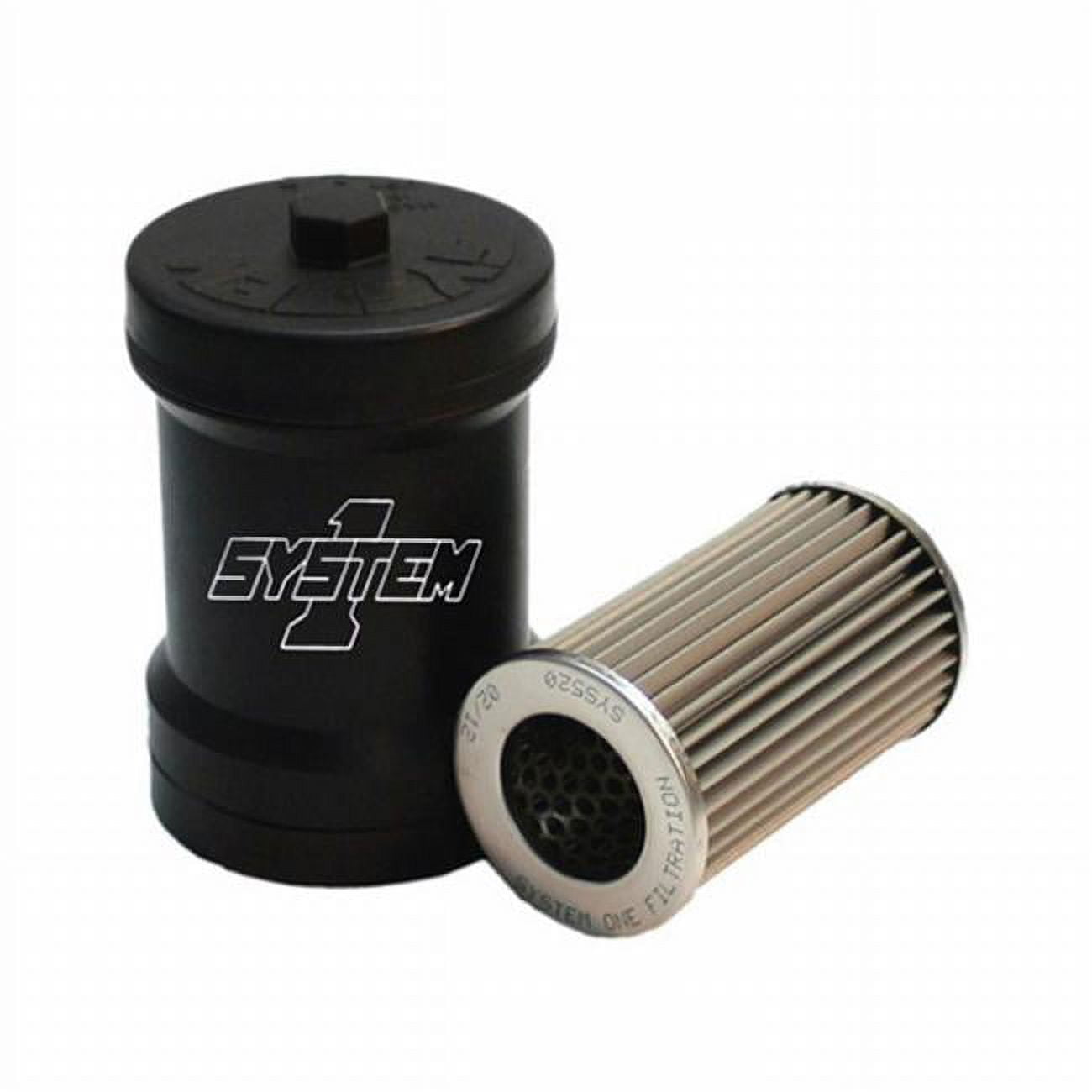 System One SYS209-510B Stainless Steel Mesh Billet Fuel Filter Element ...