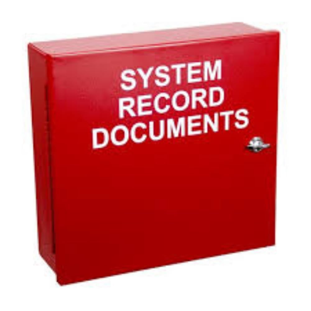 System Record Documents Enclosure Cabinet, Heavy Duty Metal Storage ...