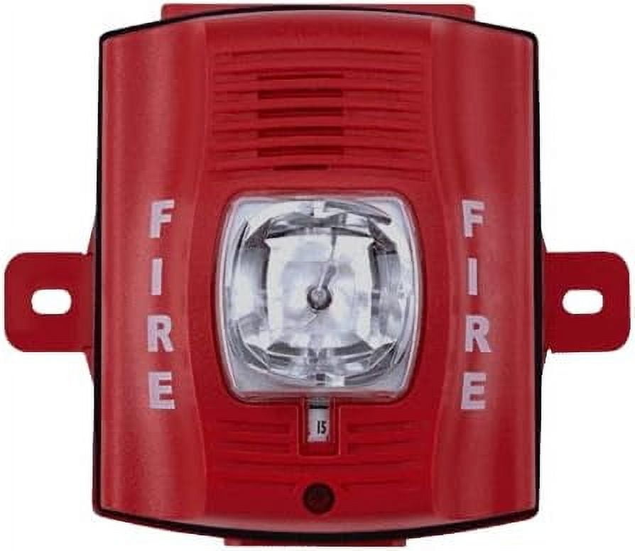 System Sensor P2RHK-120 - Red, Outdoor, Horn Strobe, Includes Back Box ...