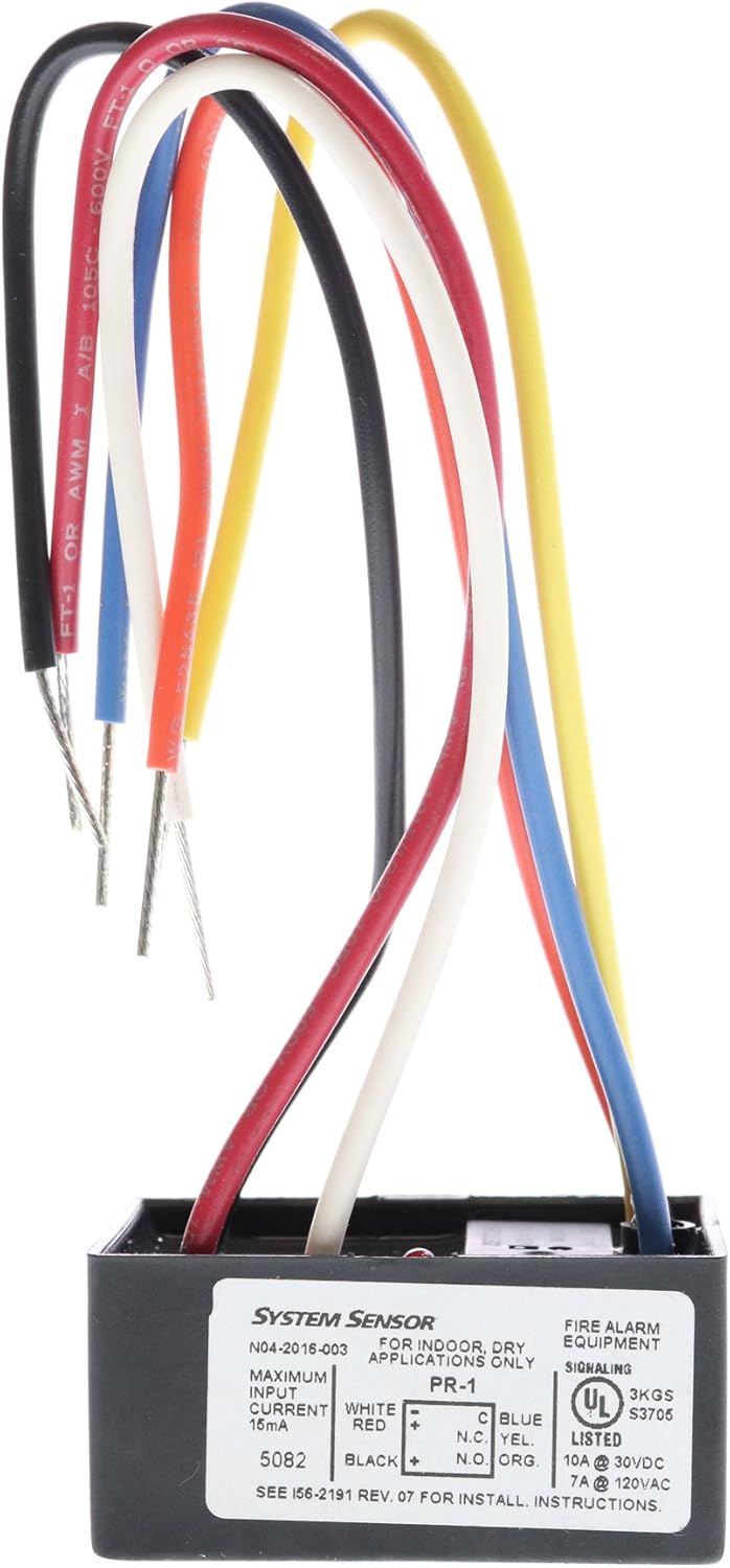 System Sensor PR-1 Epoxy Encapsulated Multi-Voltage Relay, Activation ...