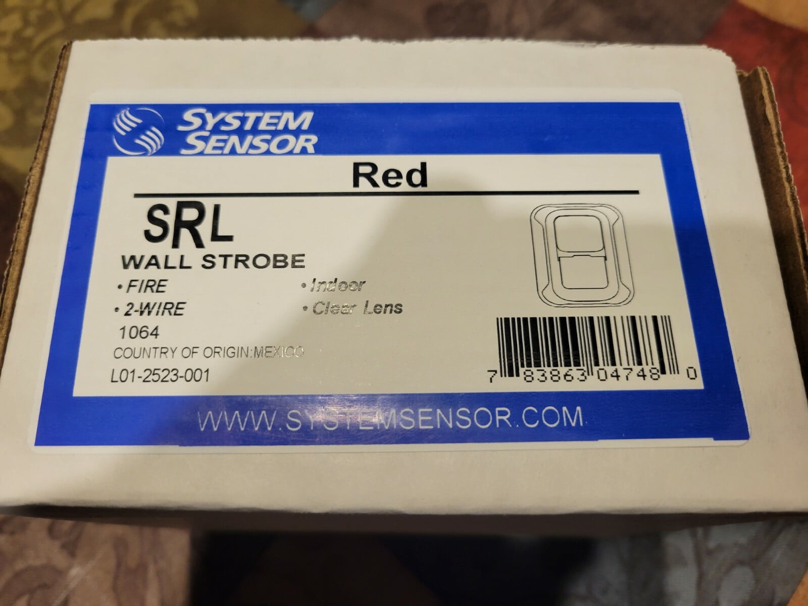 System Sensor SRL Fire Alarm - Red. NIB!! - Walmart.com