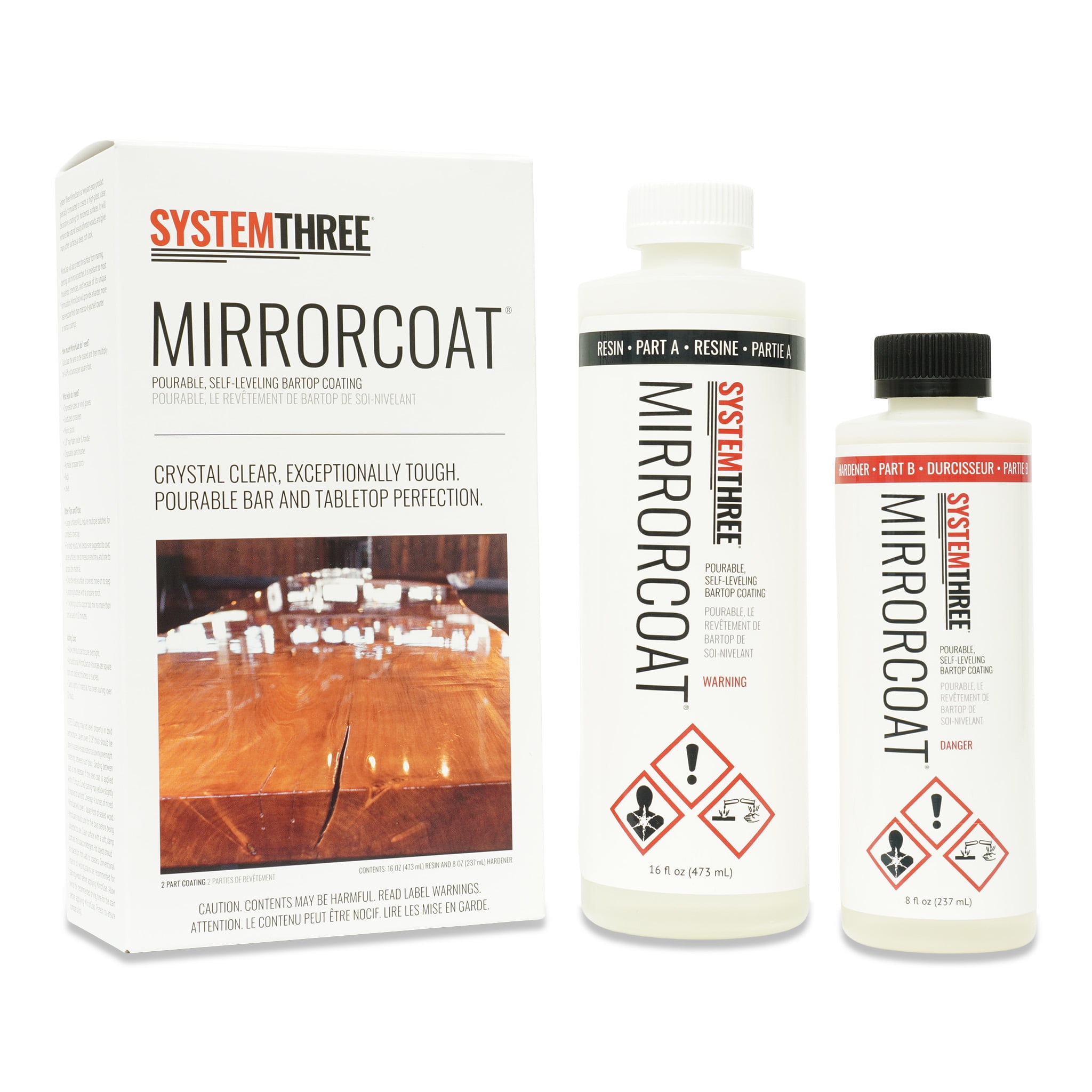System Three MirrorCoat 1.5-Pint Kit - Walmart.com