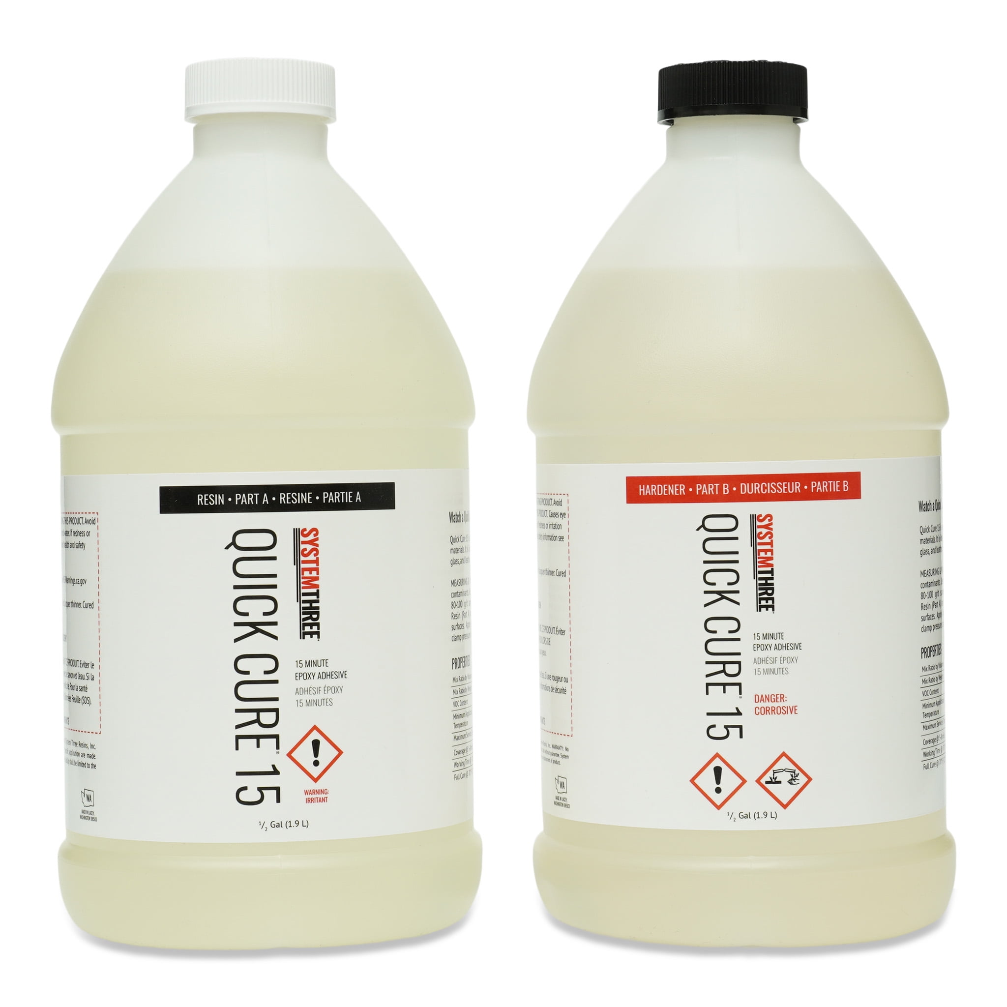 System Three Quick Cure 15 Epoxy Adhesive, 1-Gallon Kit - Walmart.com