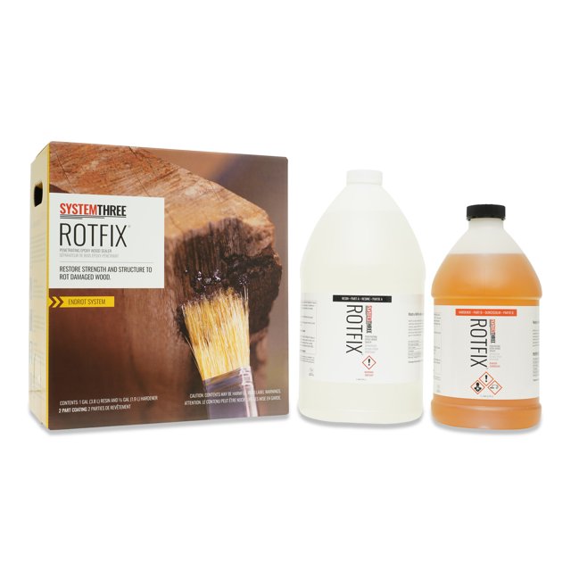 System Three RotFix Penetrating Epoxy Sealer, 1.5 Gallon Kit - Walmart.com