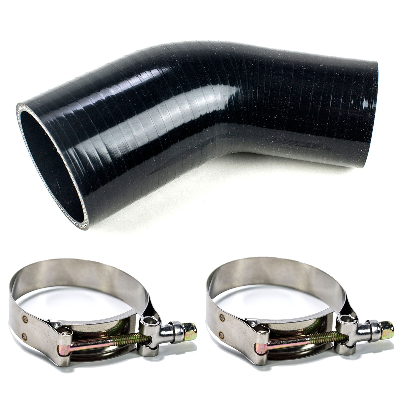 System1 Designs 2.5" to 2.00" Inch Black Silicone Reducer Coupler 3 ...