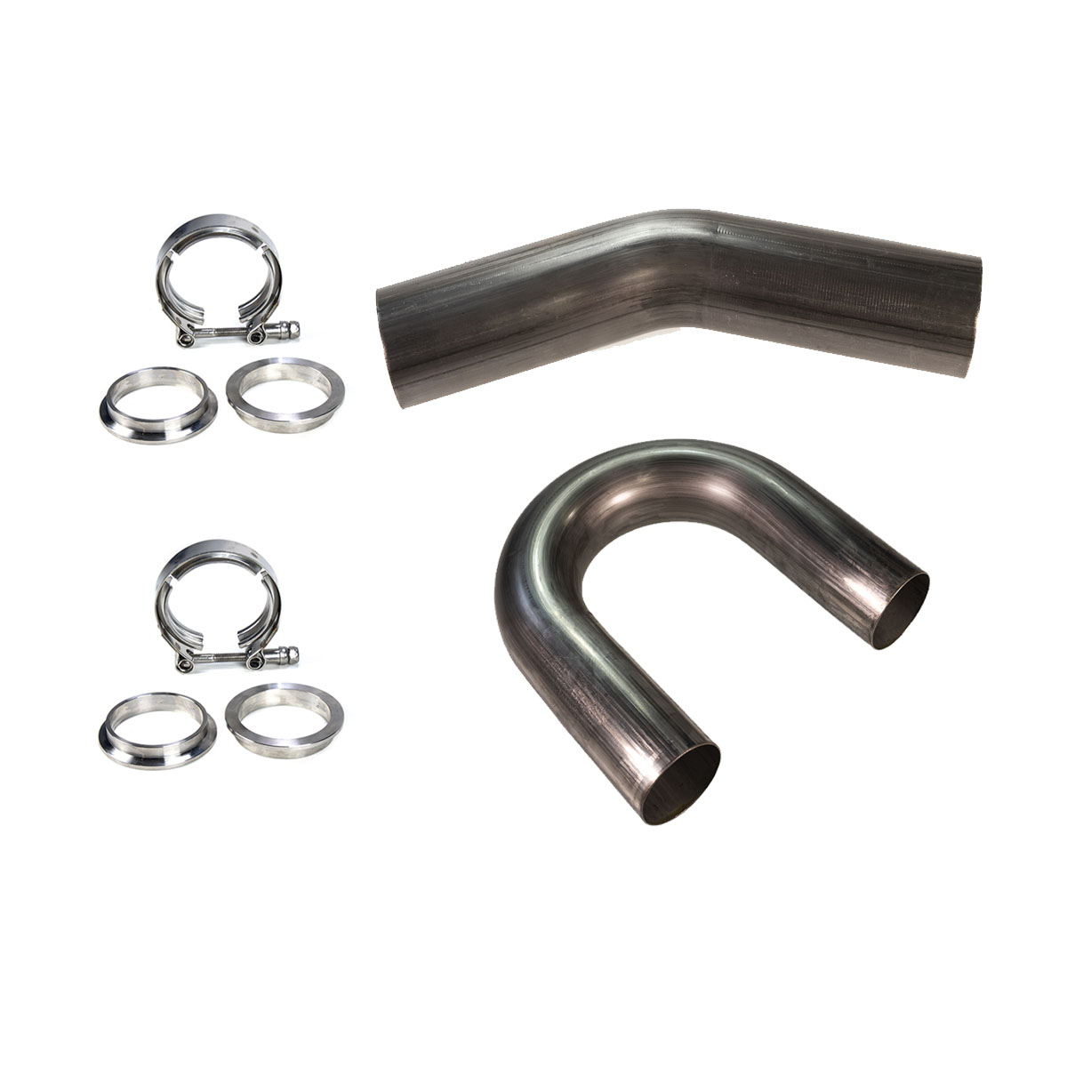 System1 Designs 3" OD 304 SS 45 Degree + 180 Degree Mandrel Bend Pipe V ...