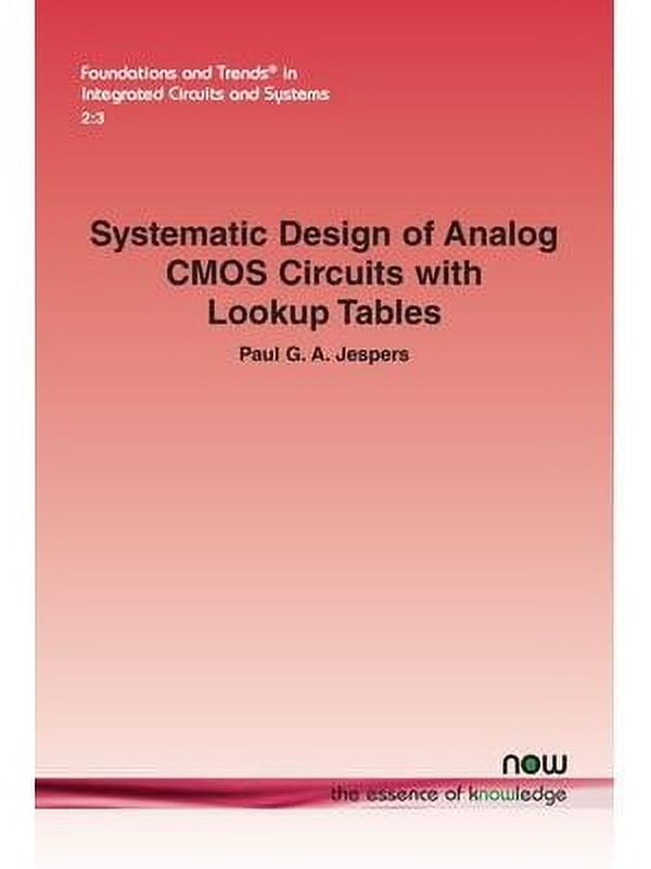 Systematic Design of Analog CMOS Circuits with Lookup Tables - Walmart.com