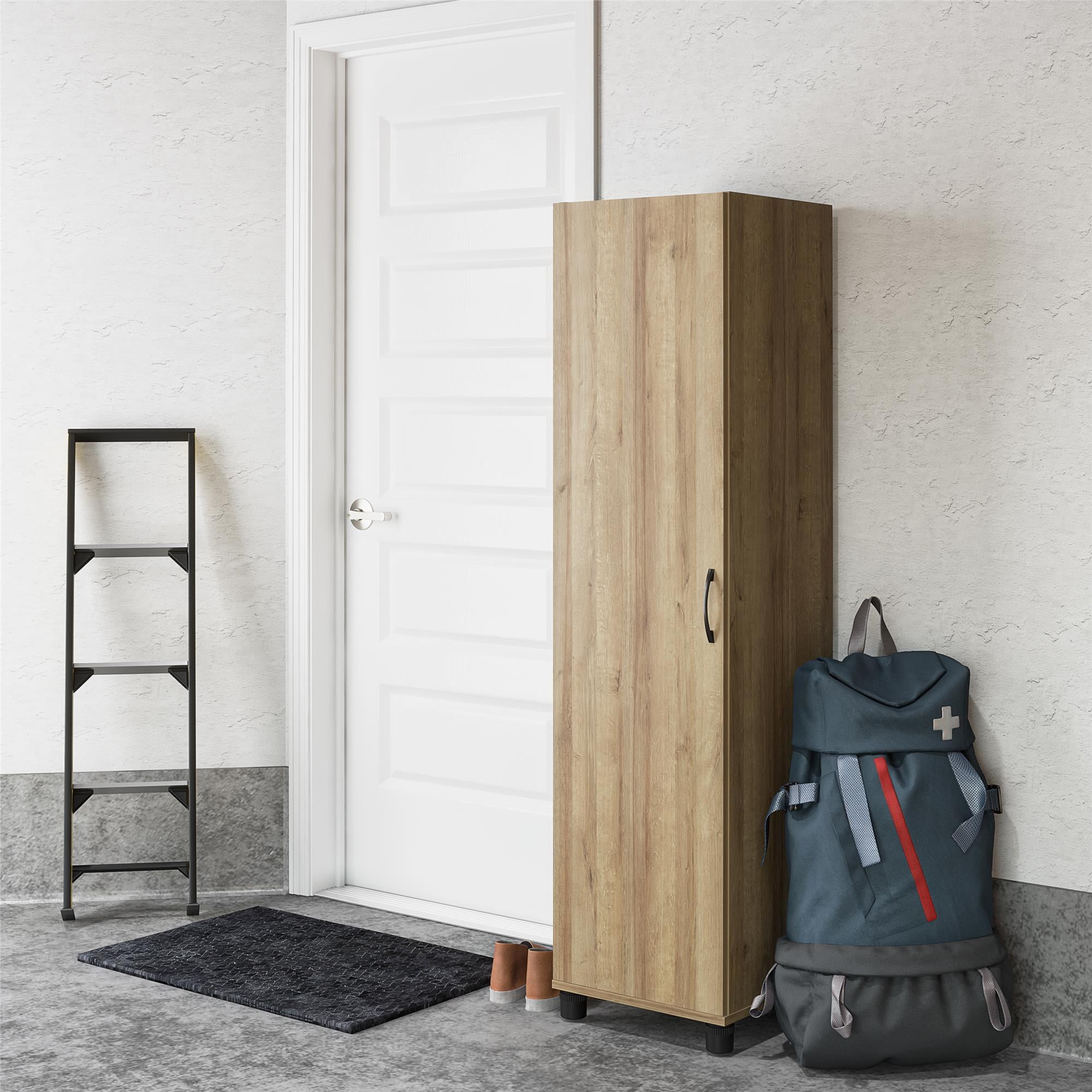 Systembuild Evolution Evolution Lory 60" Tall Storage Cabinet, Natural ...