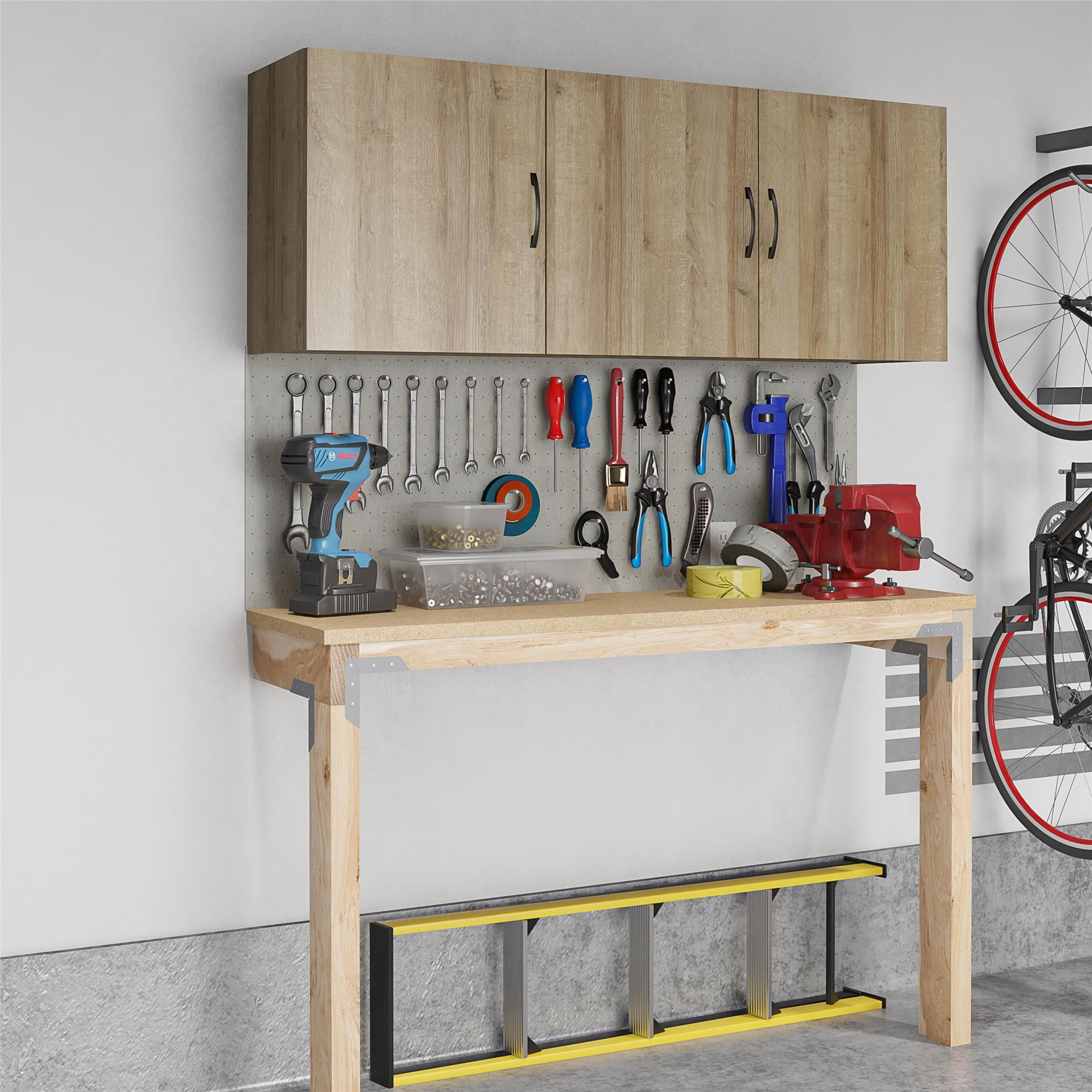 Systembuild Evolution Lory 54" Wall Cabinet, Natural - Walmart.com