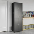 Systembuild Evolution Lory Framed Storage Cabinet with Drawer, Black ...