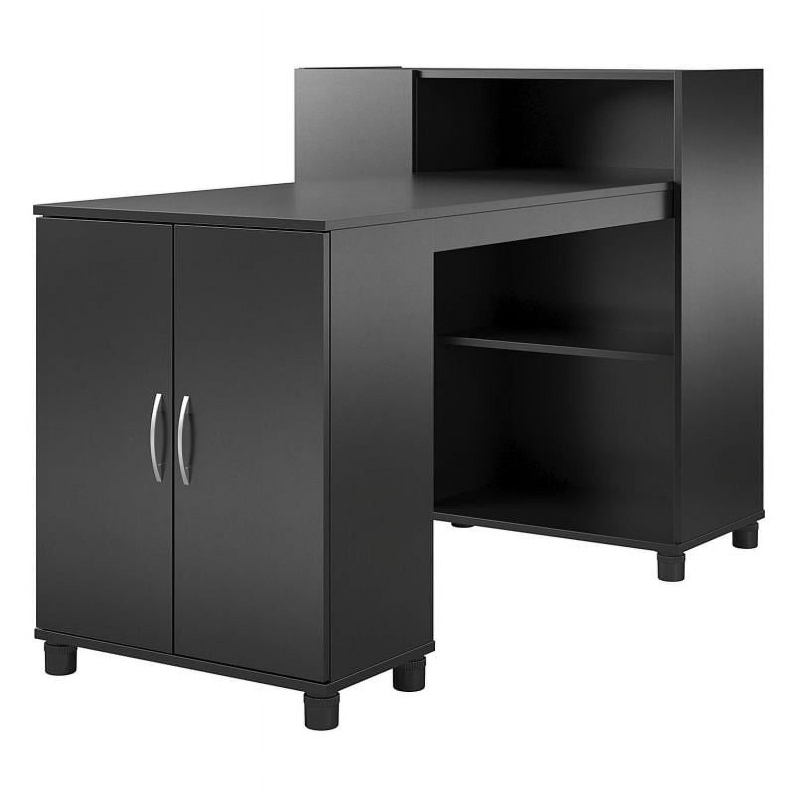 Systembuild Evolution Lory Hobby and Craft Desk with Storage Cabinet in ...