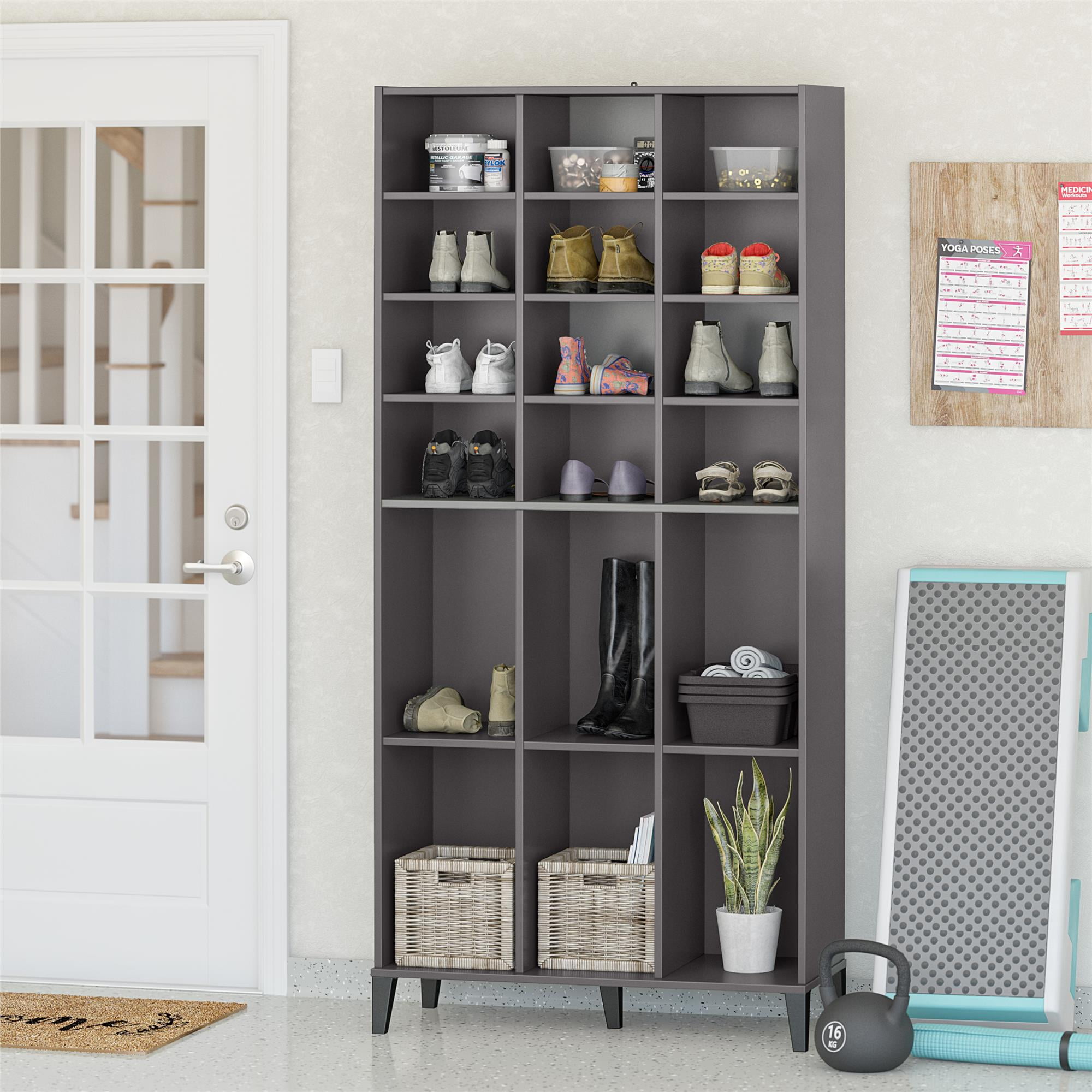 Free Shipping! Systembuild Evolution Tall Shoe Storage Cabinet with ...