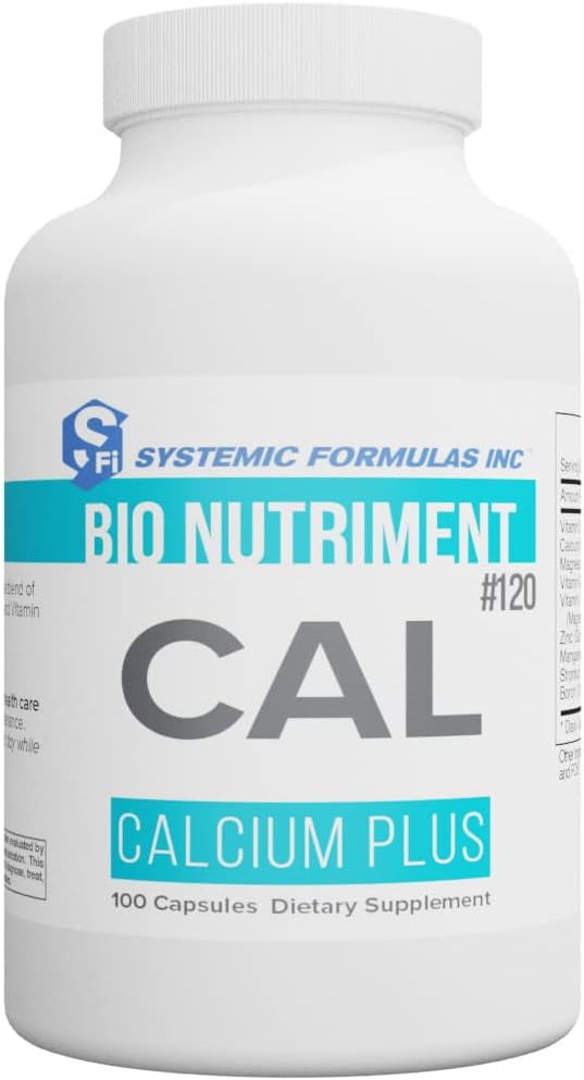 Systemic Formulas CAL Calcium Plus Highly Bioavailable 120 Count ...