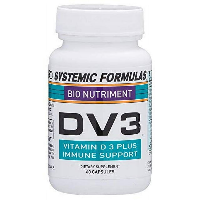Systemic Formulas DV3 BioNutriment Vitamin D3 Plus Immune Support - Walmart.com