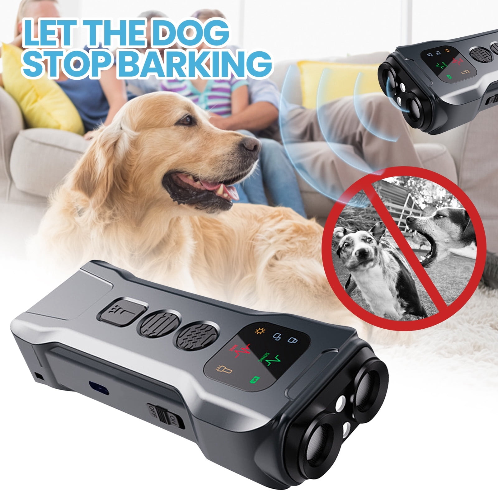 Syznb Ultrasonic Dog Repeller, 2024 Upgrade Anti Barking Devices Super ...