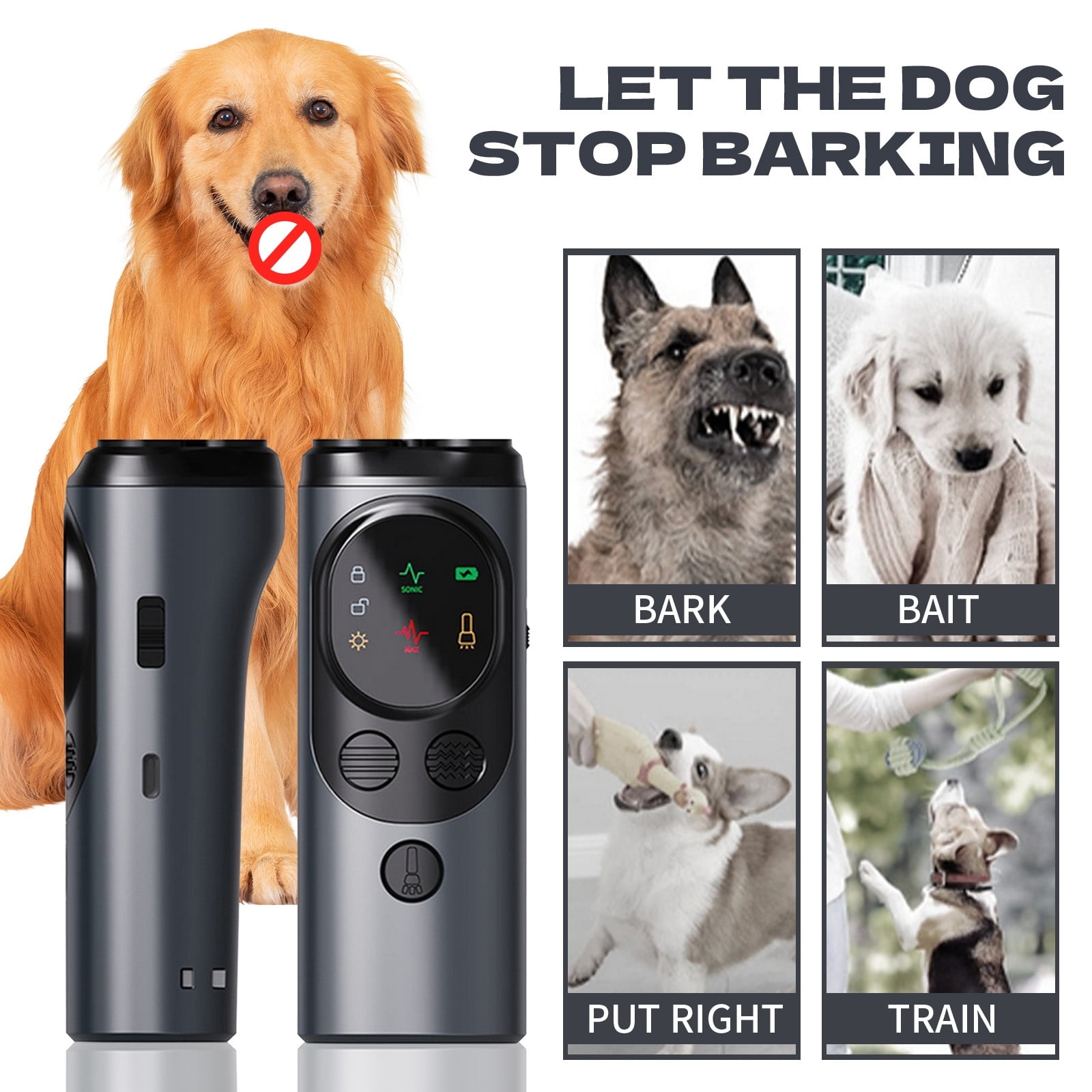 Syznb Ultrasonic Dog Repeller, 2024 Upgrade Anti Barking Devices Super ...