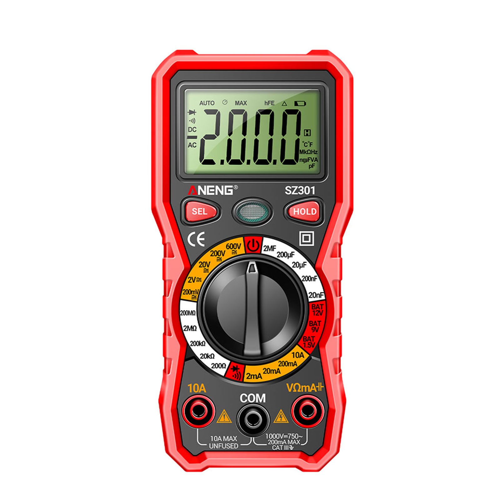 SZ301 Multifunctional Digital Multimeter Professional Multimetro Auto ...