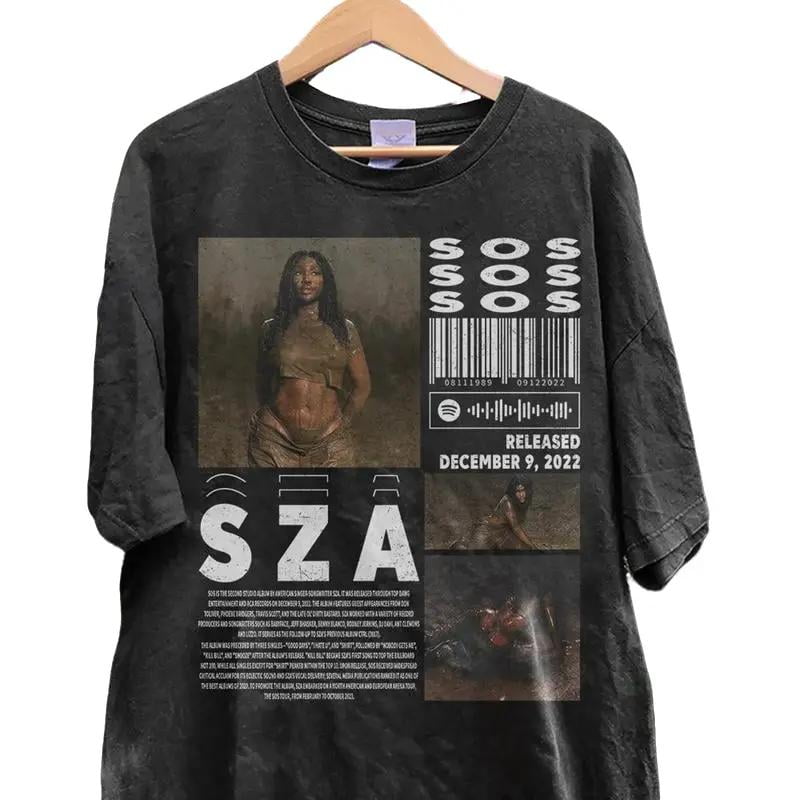 Sza Music Merch . Sza Sos Album 90s . Sza Tour Rapper Gift Bootleg ...