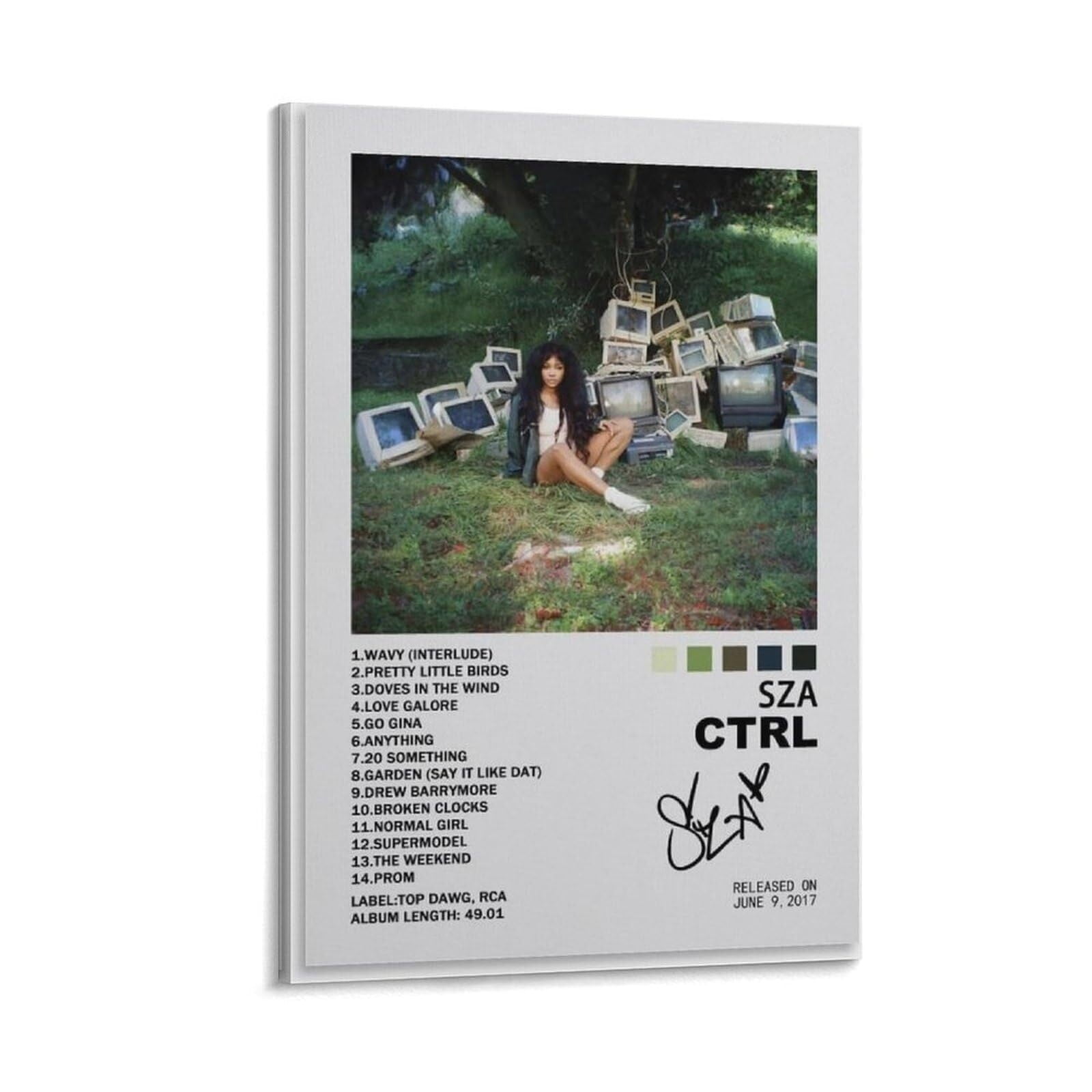 Sza Poster Ctrl Album Cover Music Poster Poster Cool Artworks Painting ...