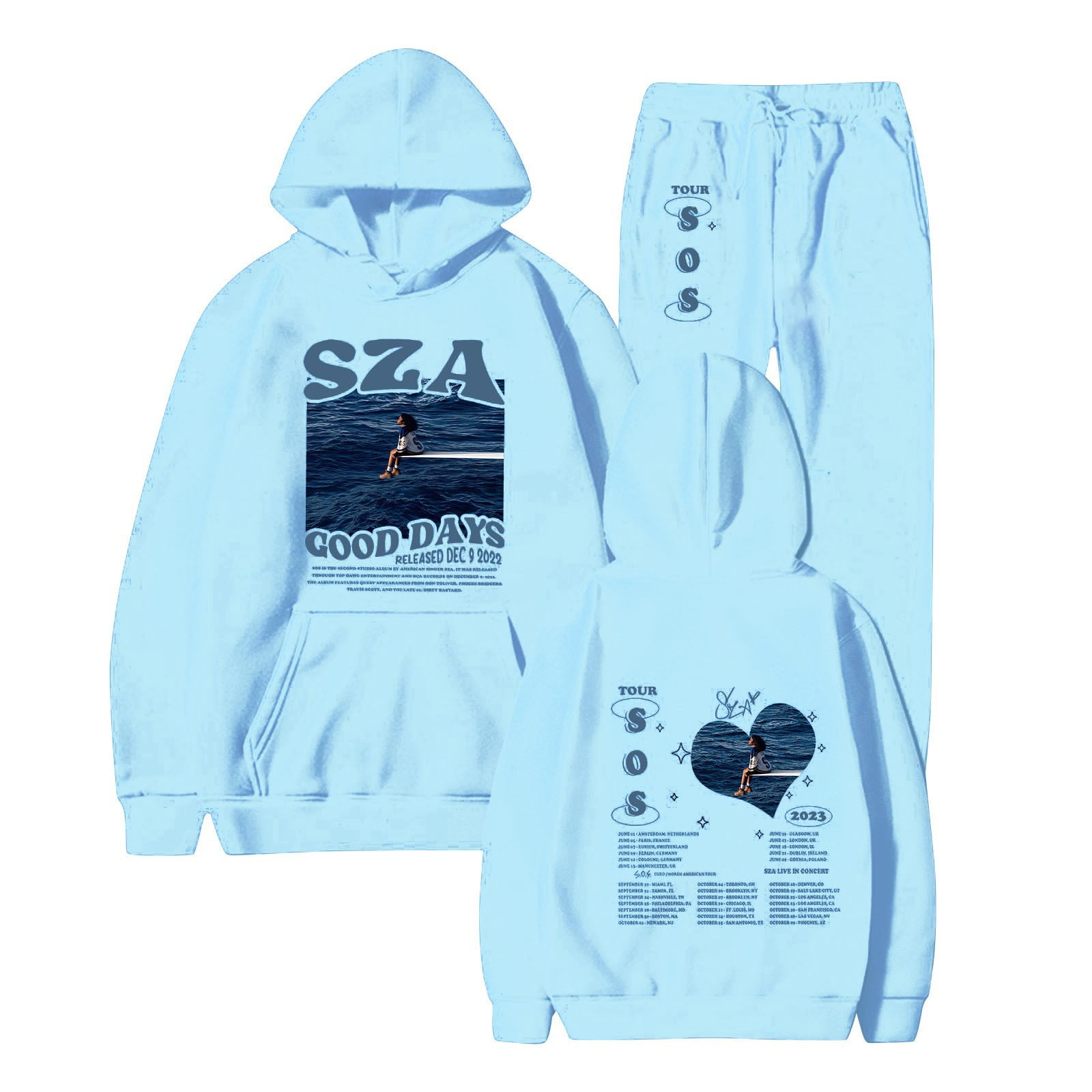 Sza Sos Hoodie Sza Sos Merch Women Men Fashion Casual Long Sleeve ...