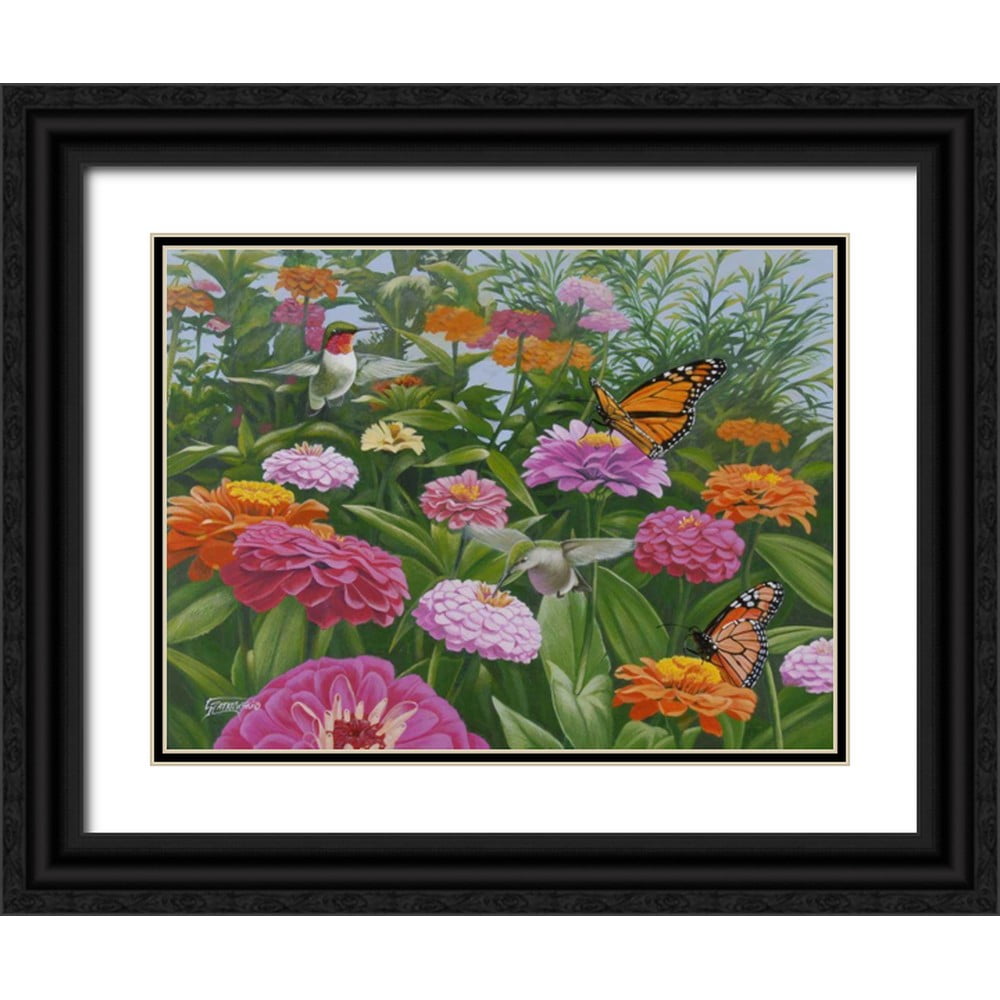 Szatkowski, Fred 24x19 Black Ornate Wood Framed with Double Matting ...