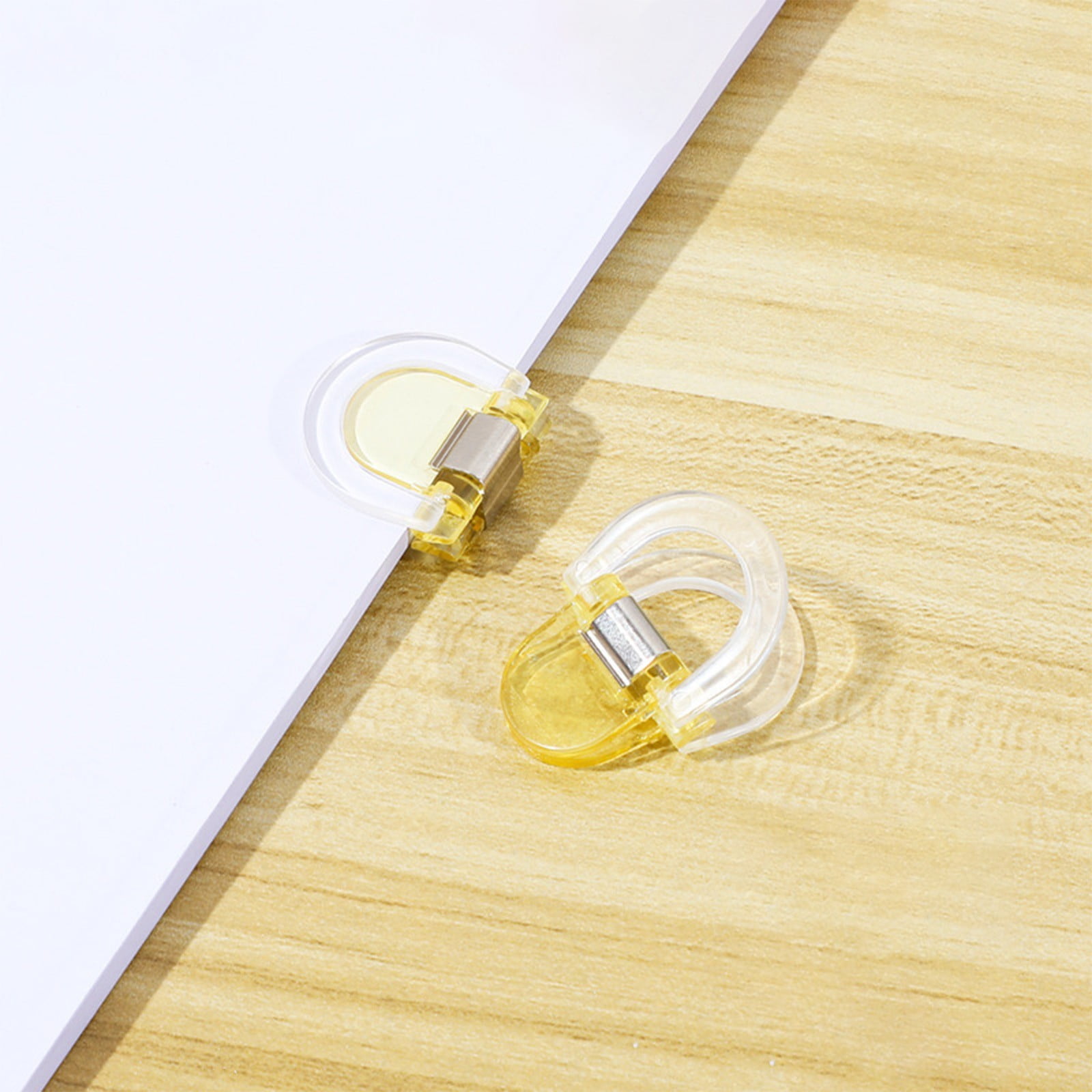 Szbaoan Clear Long Tail Binder Clips Document Clamps For Paper Receipts ...